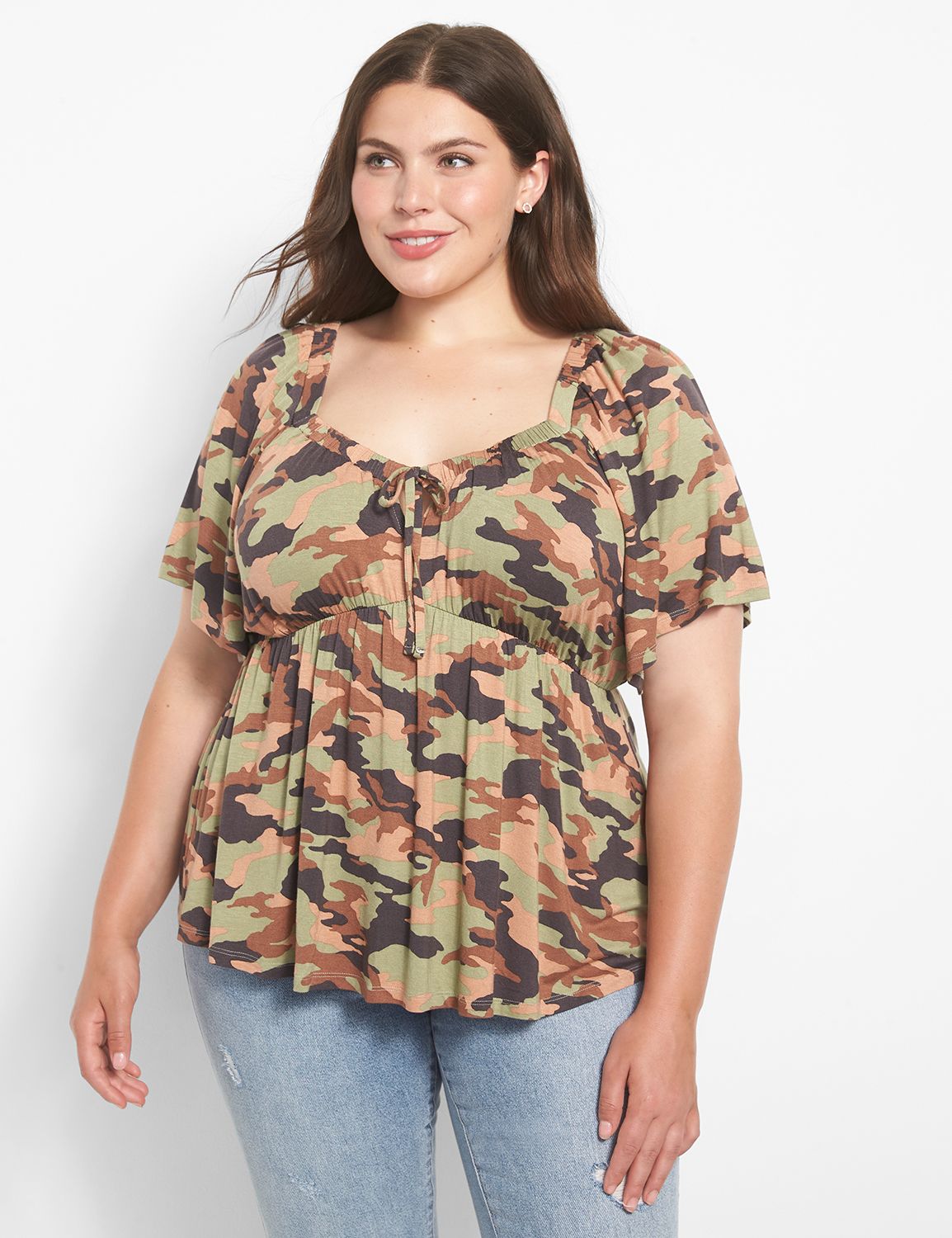 Swing Short Flutter Sleeve Sweethea