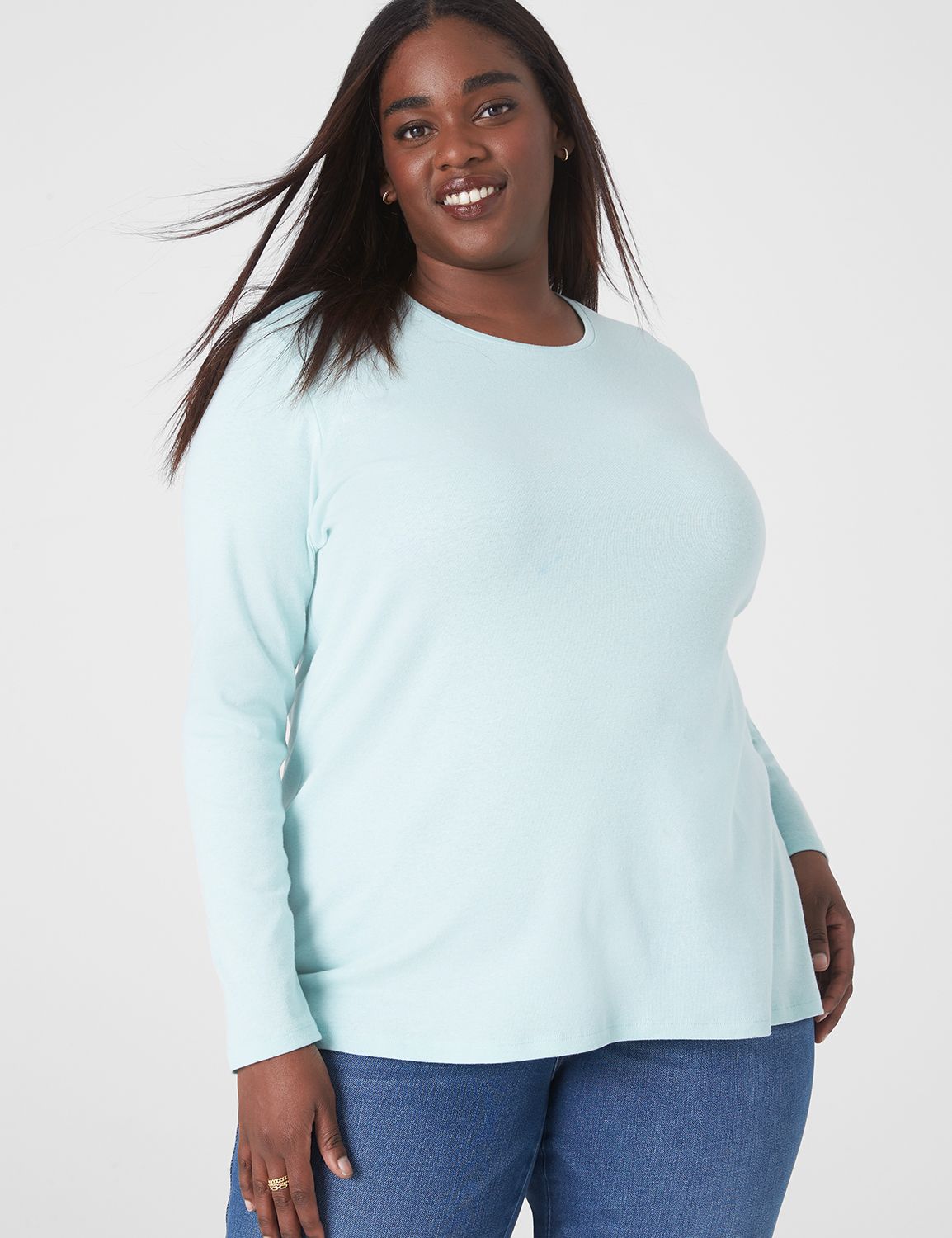 Classic Long Sleeve Crew Neck 1x1 R