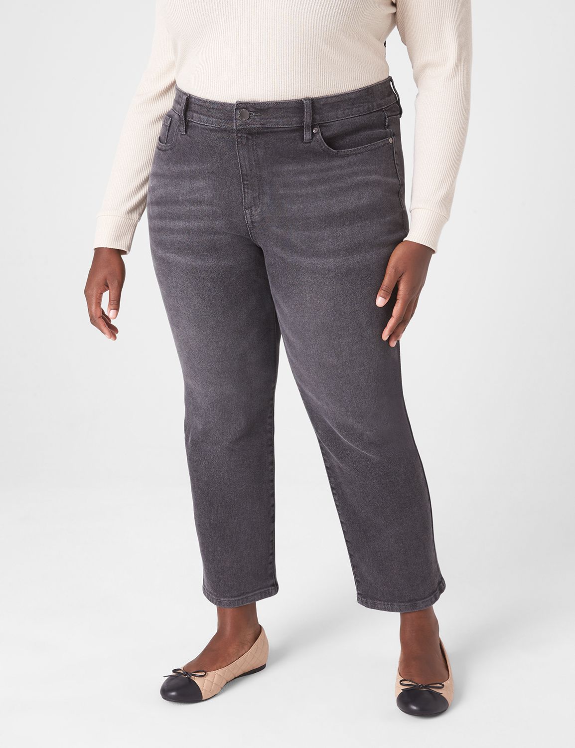 SIGNATURE MID RISE STRAIGHT ANKLE-