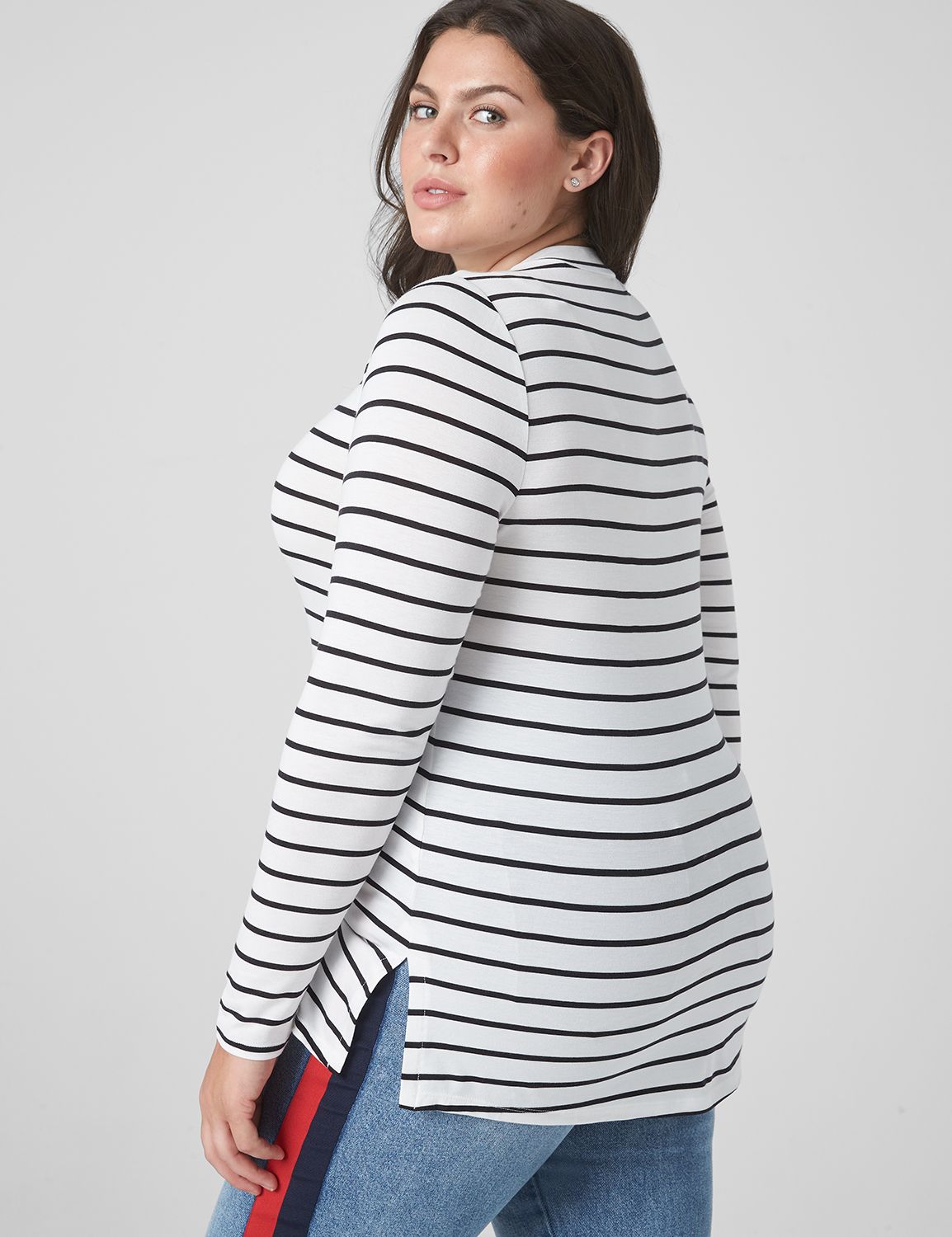 Classic Long Sleeve Mock Neck Tee 1