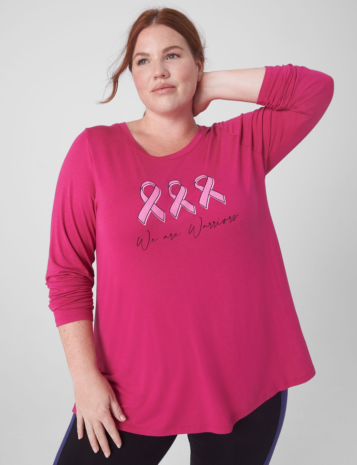 Long Sleeve Scoop Neckline Graphic