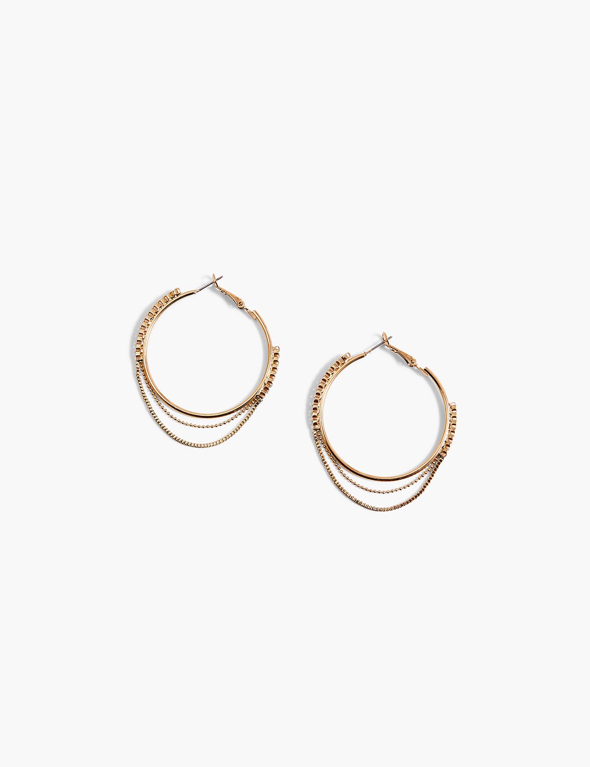 Box Chain Hoop Earring