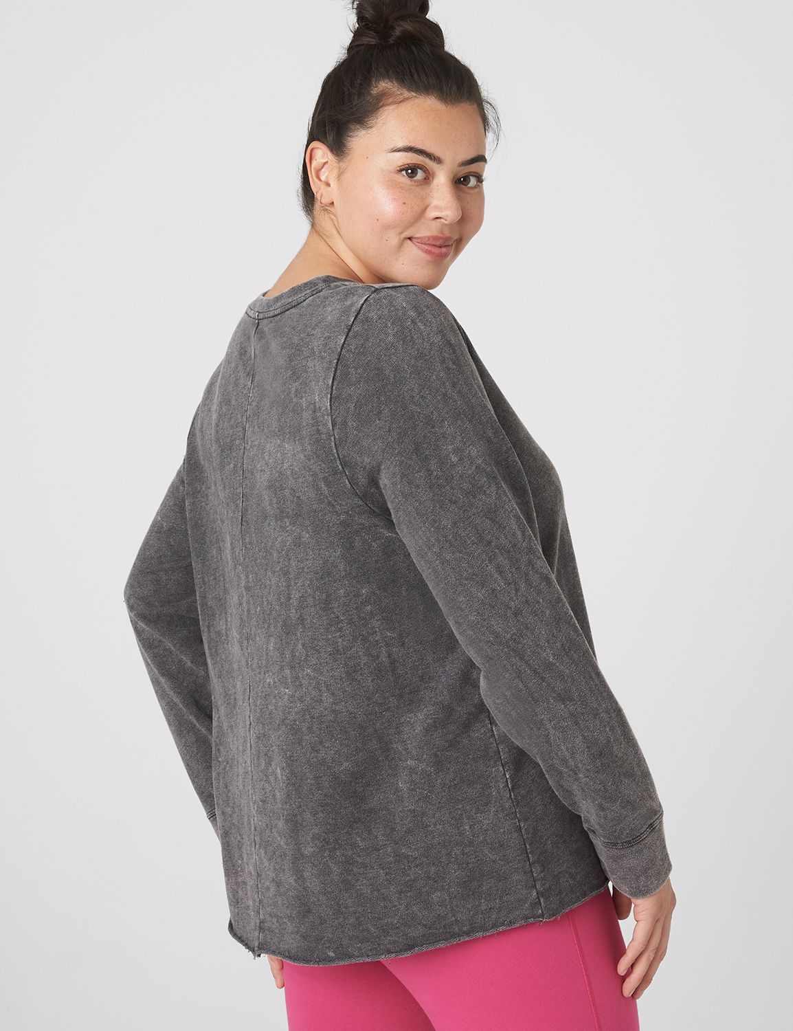 Long Sleeve Crew Neckline Cropped S | LaneBryant