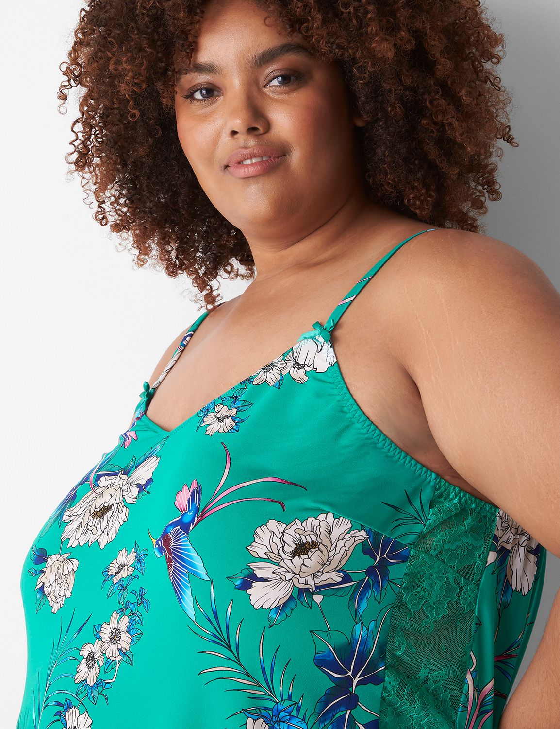 Lace Trim Micro Pant PJ Set 1131293 | LaneBryant