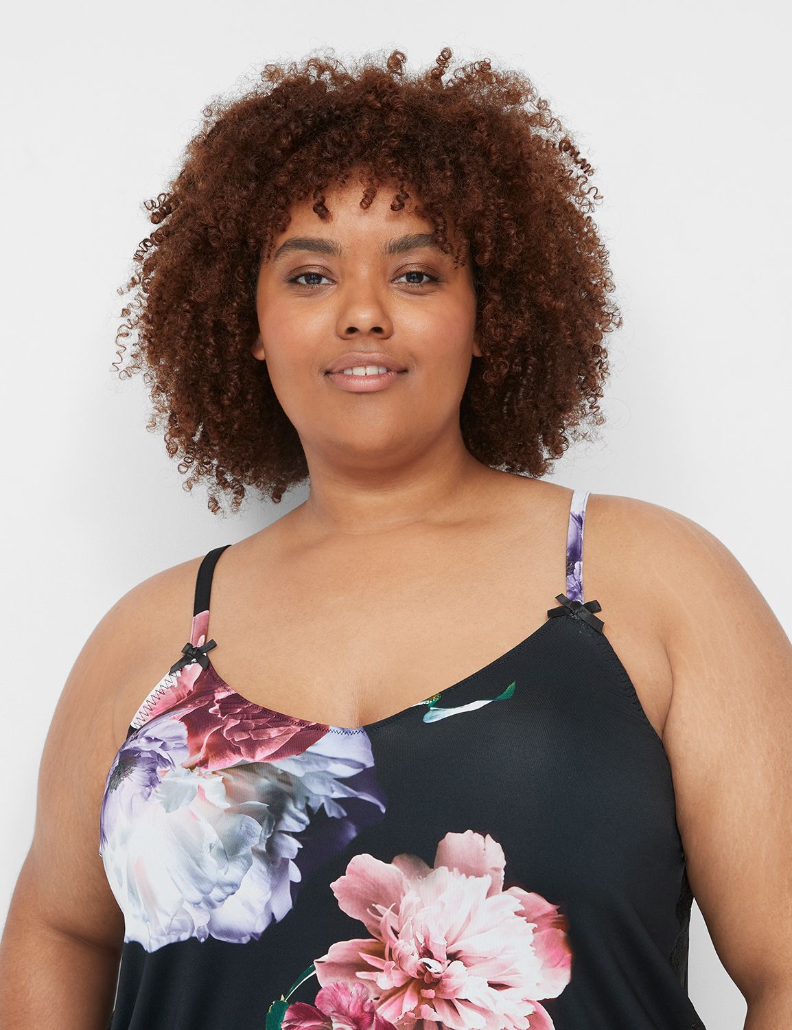 Lace Trim Micro Pant PJ Set 1131293 | LaneBryant