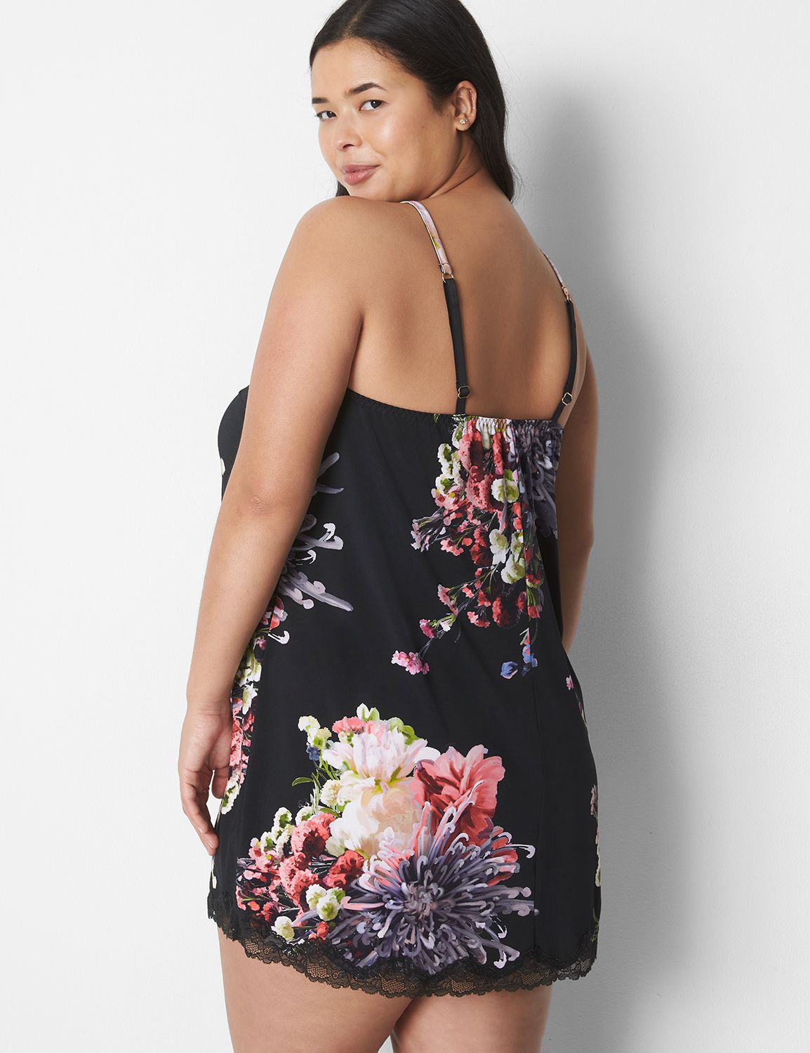 Micro Lace Trim Chemise 1129835 | LaneBryant