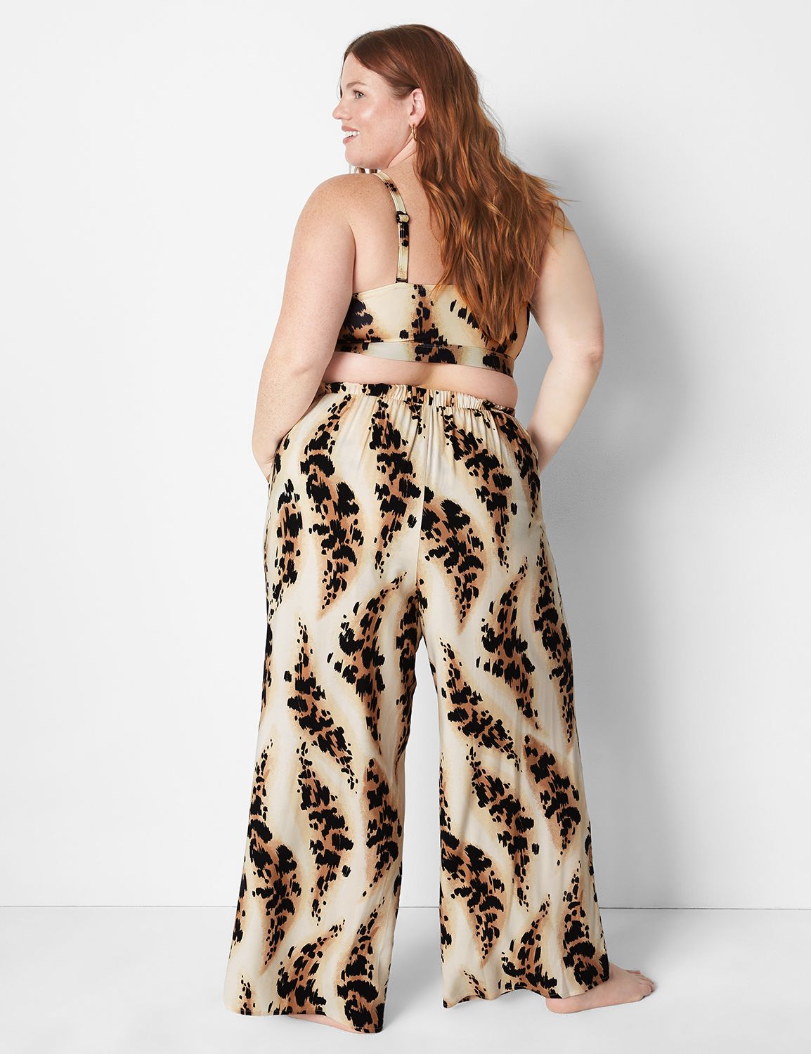 Woven Wide Leg Pant Cover Up 112990 | LaneBryant
