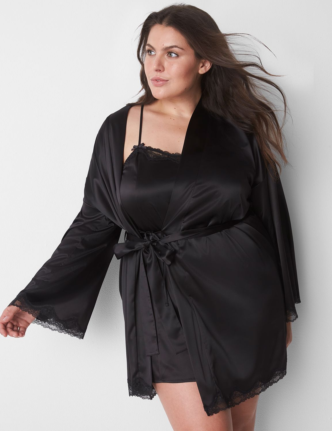 Satin Robe | LaneBryant