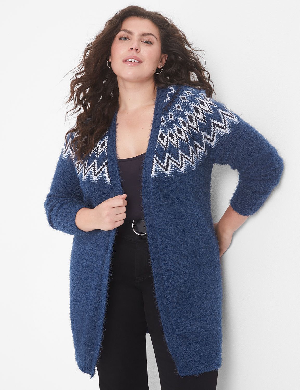 Classic Long Sleeve Fair Isle Cardi