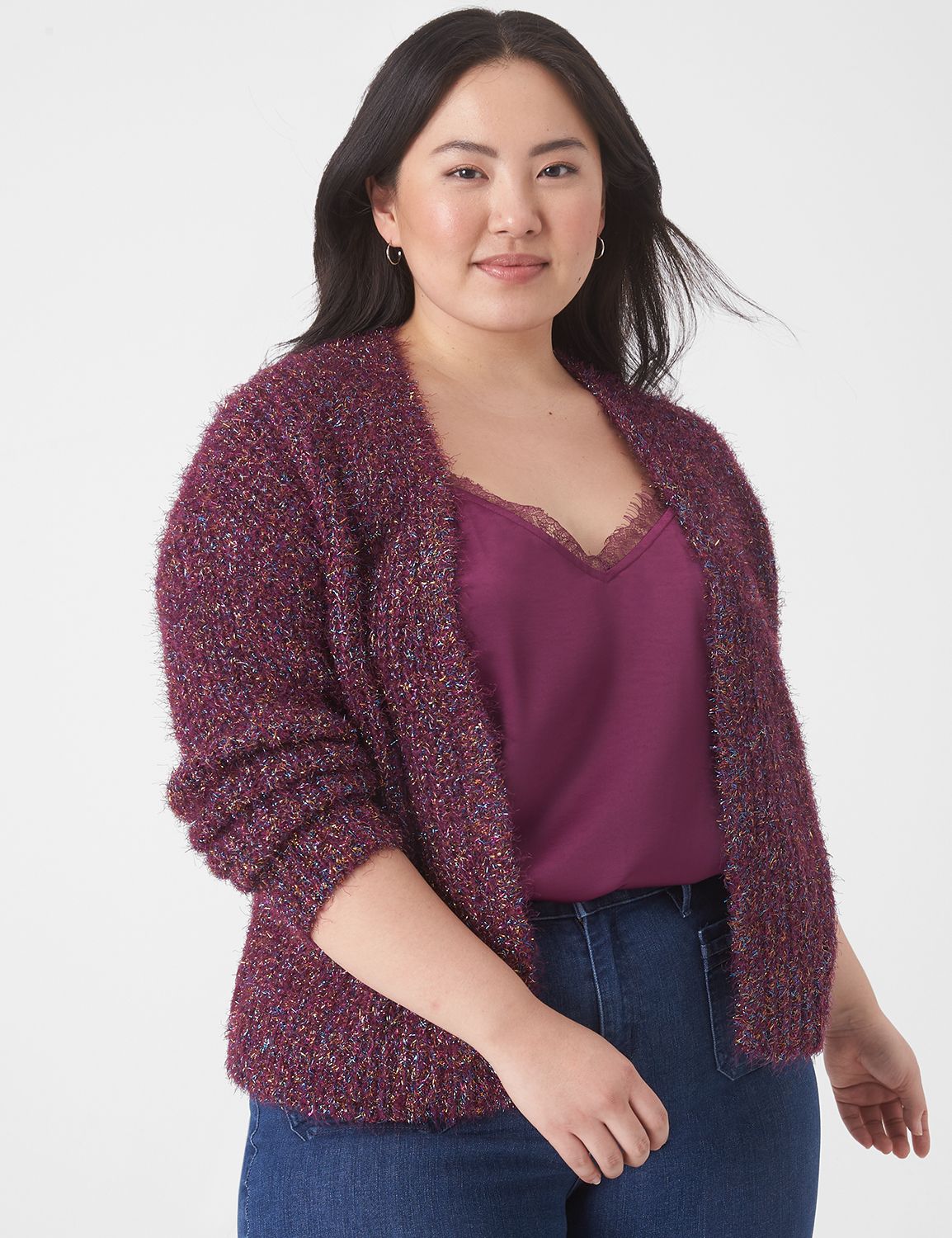 Classic Long Sleeve Open Front Meta