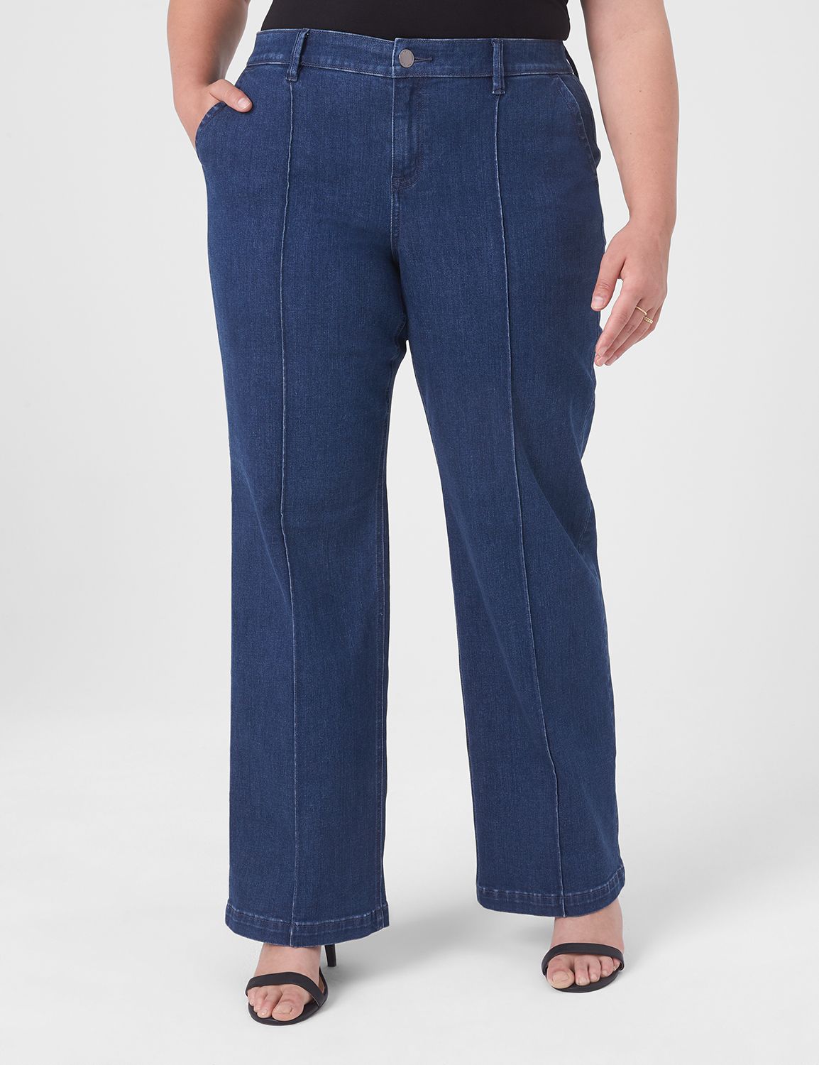 SIGNATURE HIGH RISE WIDE LEG - MED