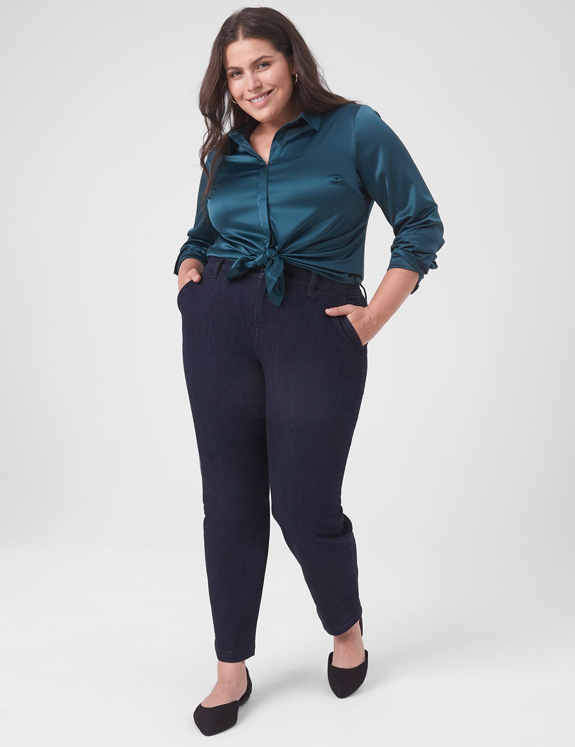 SIGNATURE MID RISE SLIM ANKLE - DAR