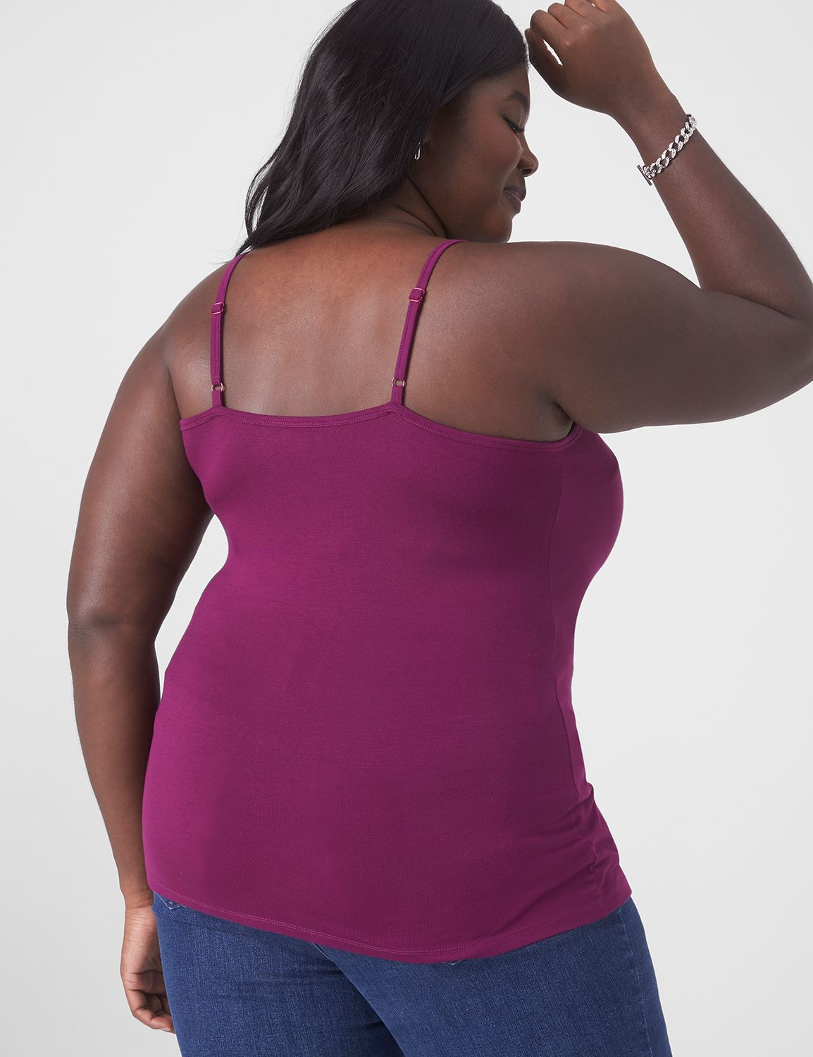 Fitted Sleeveless V Neck Cami 210 G