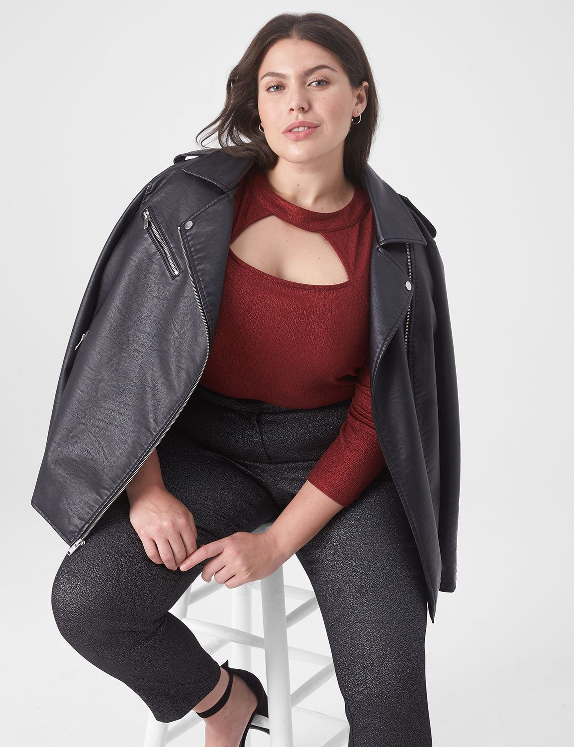 Classic 3/4 Sleeve Crew Neck With C