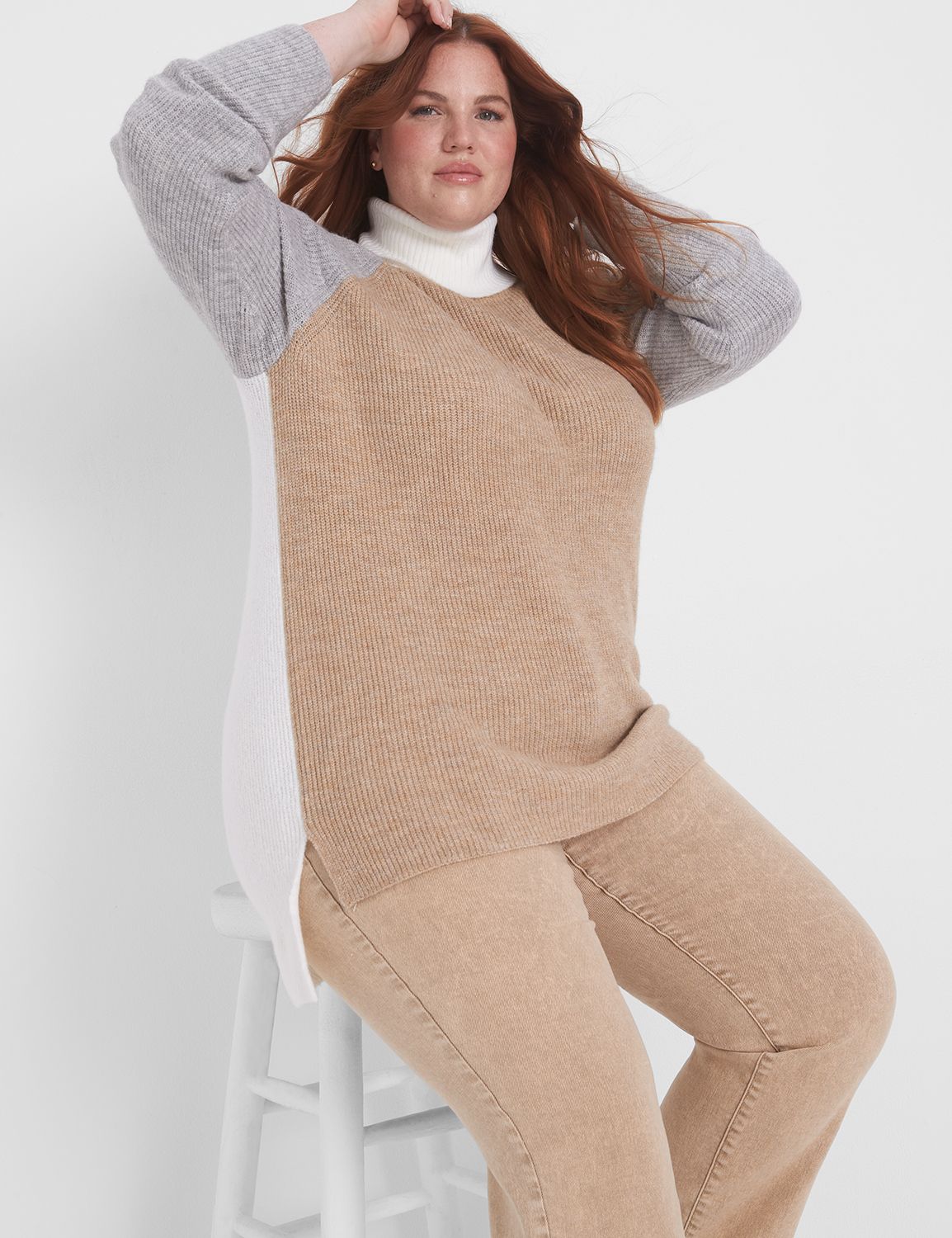 Classic Long Sleeve Colorblock Turt