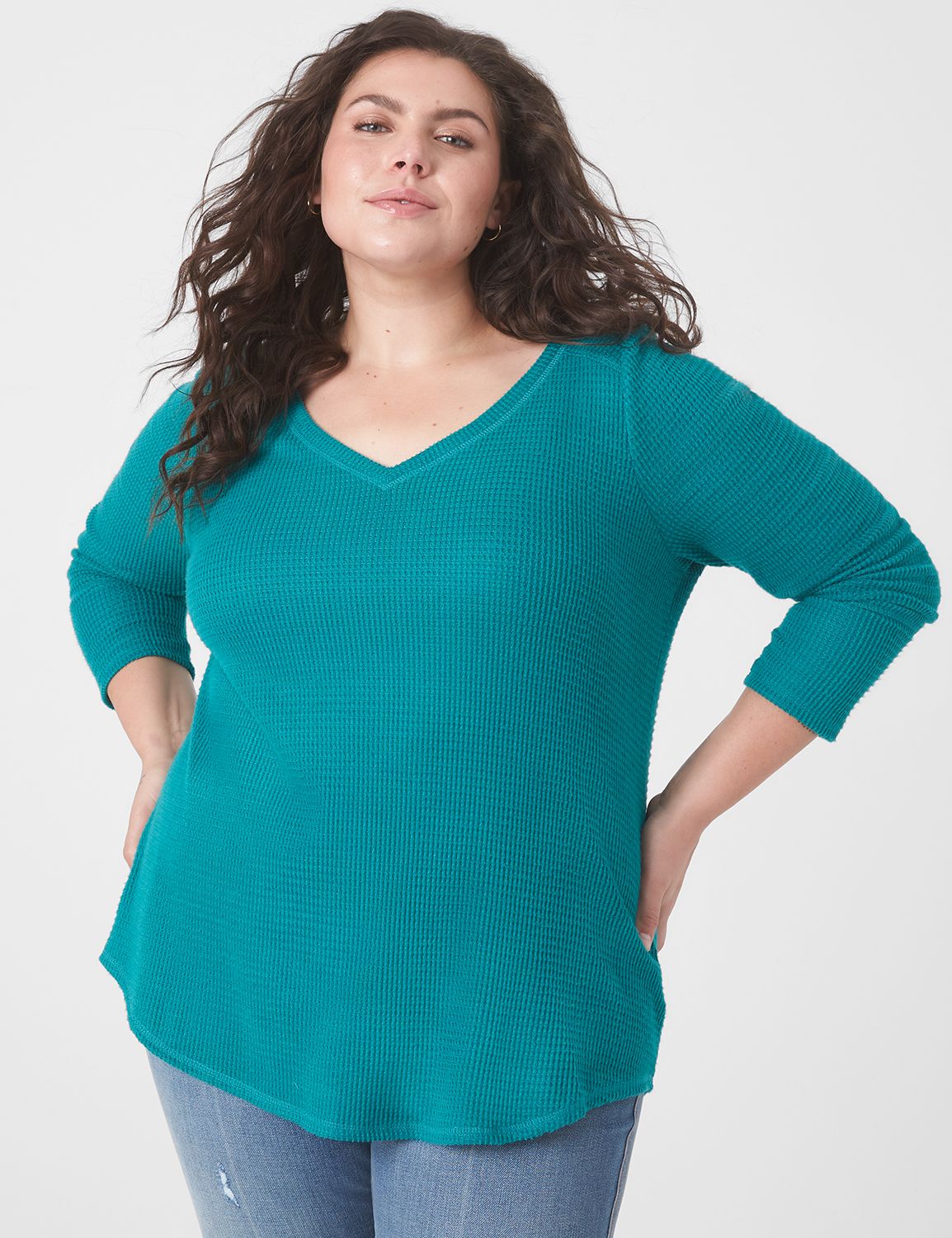 Classic Long Sleeve V Neck Tunic 11