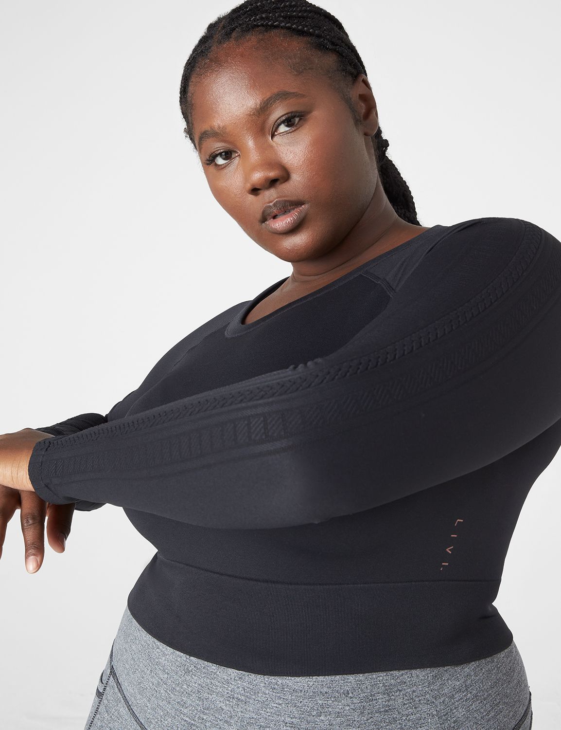 Long Sleeve Crew Neckline Sleeve De | LaneBryant