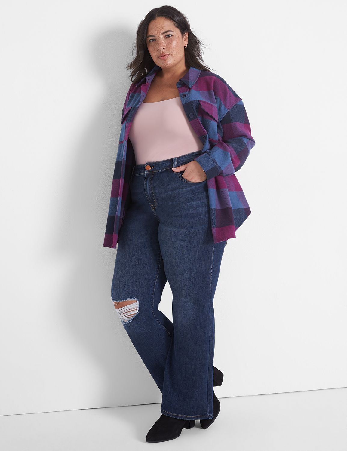 Fitted Sleeveless Scoop Neck Cami D | LaneBryant