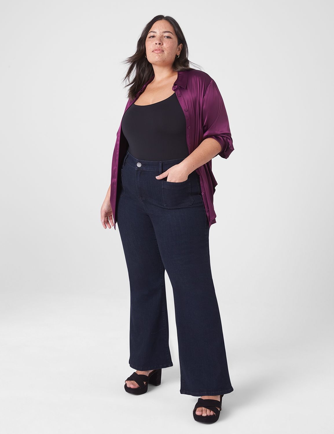 Fitted Sleeveless Scoop Neck Cami D | LaneBryant