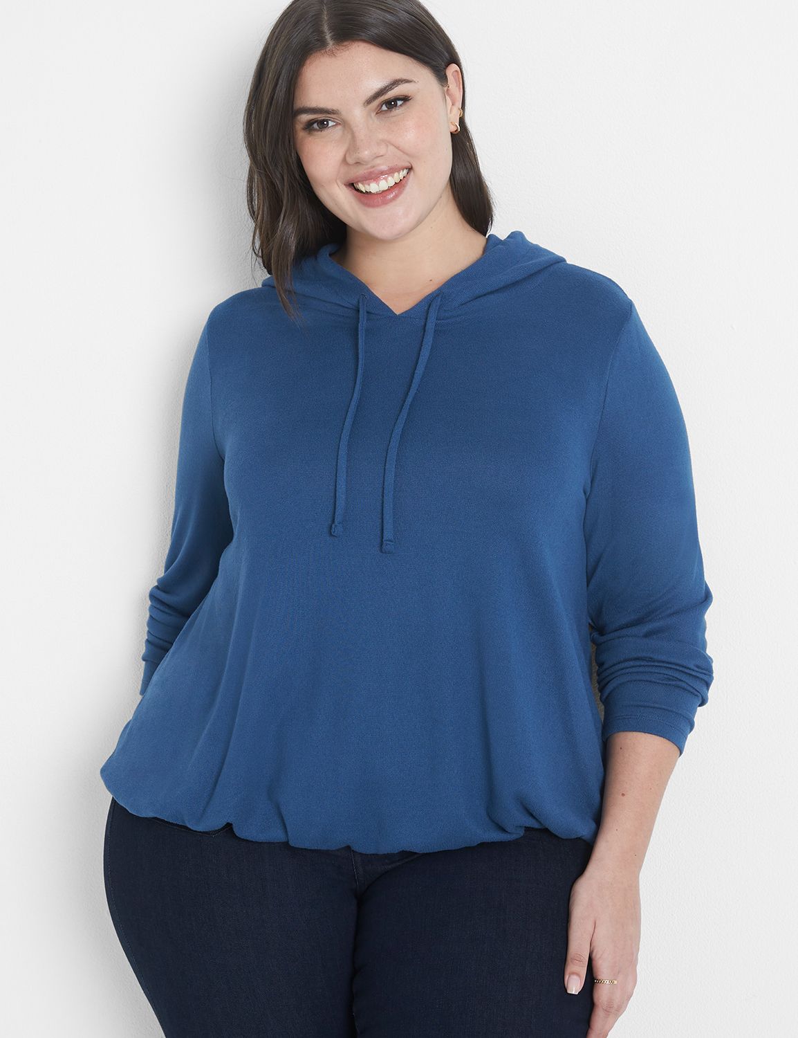 Relaxed Long Sleeve Hooded Sweatshi