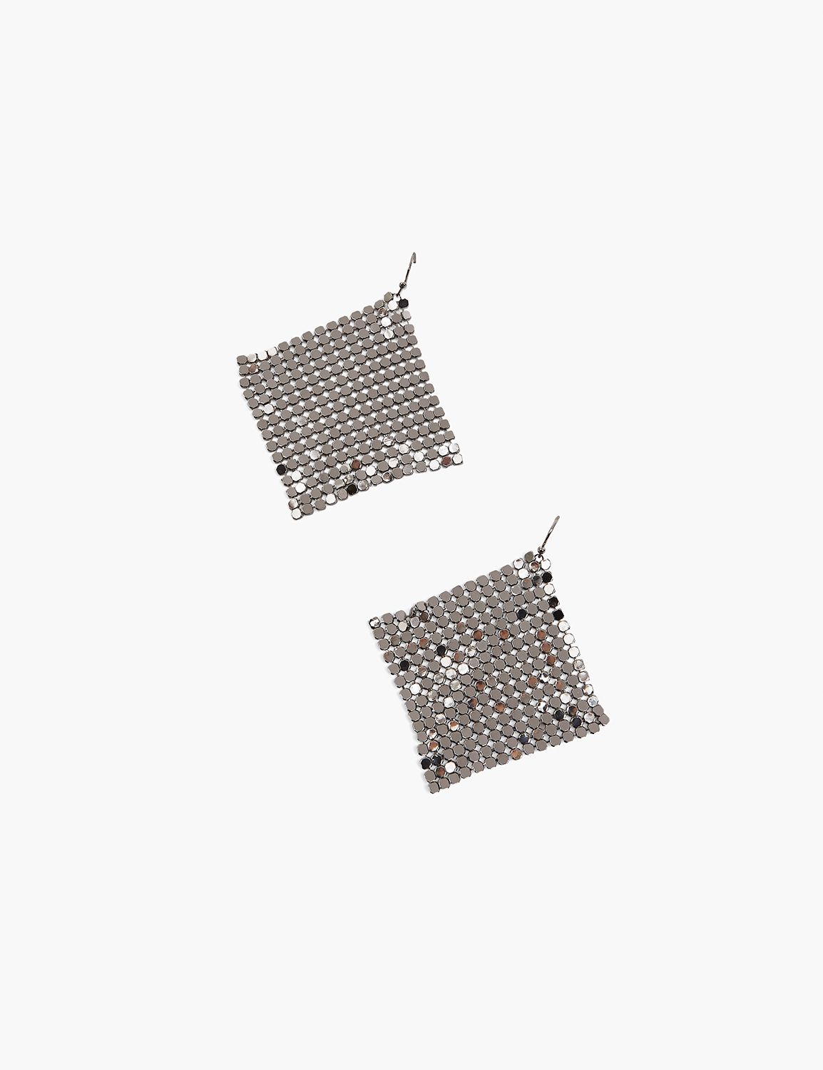 Metal Mesh Drop Earring