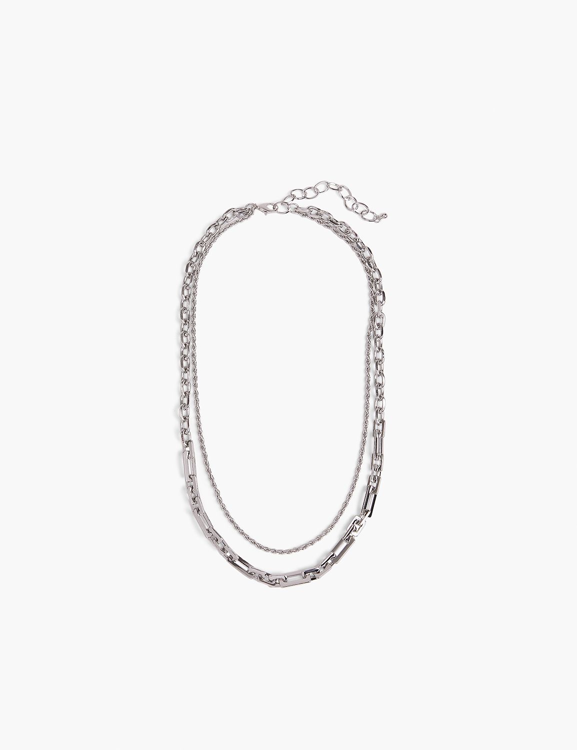 Mixed Double Strand Chain Necklace