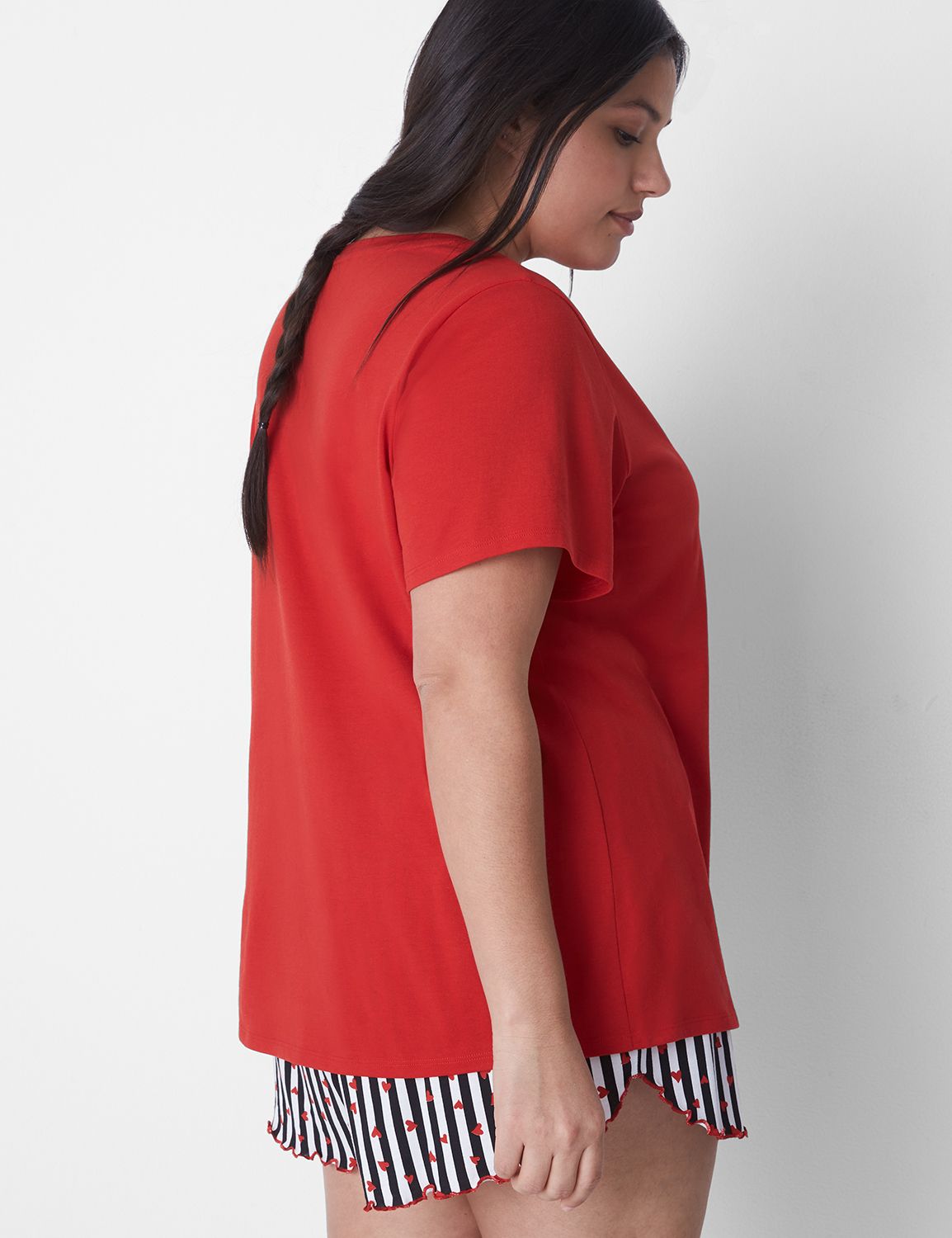 Comfy Cotton Tee & Short PJ Set | LaneBryant