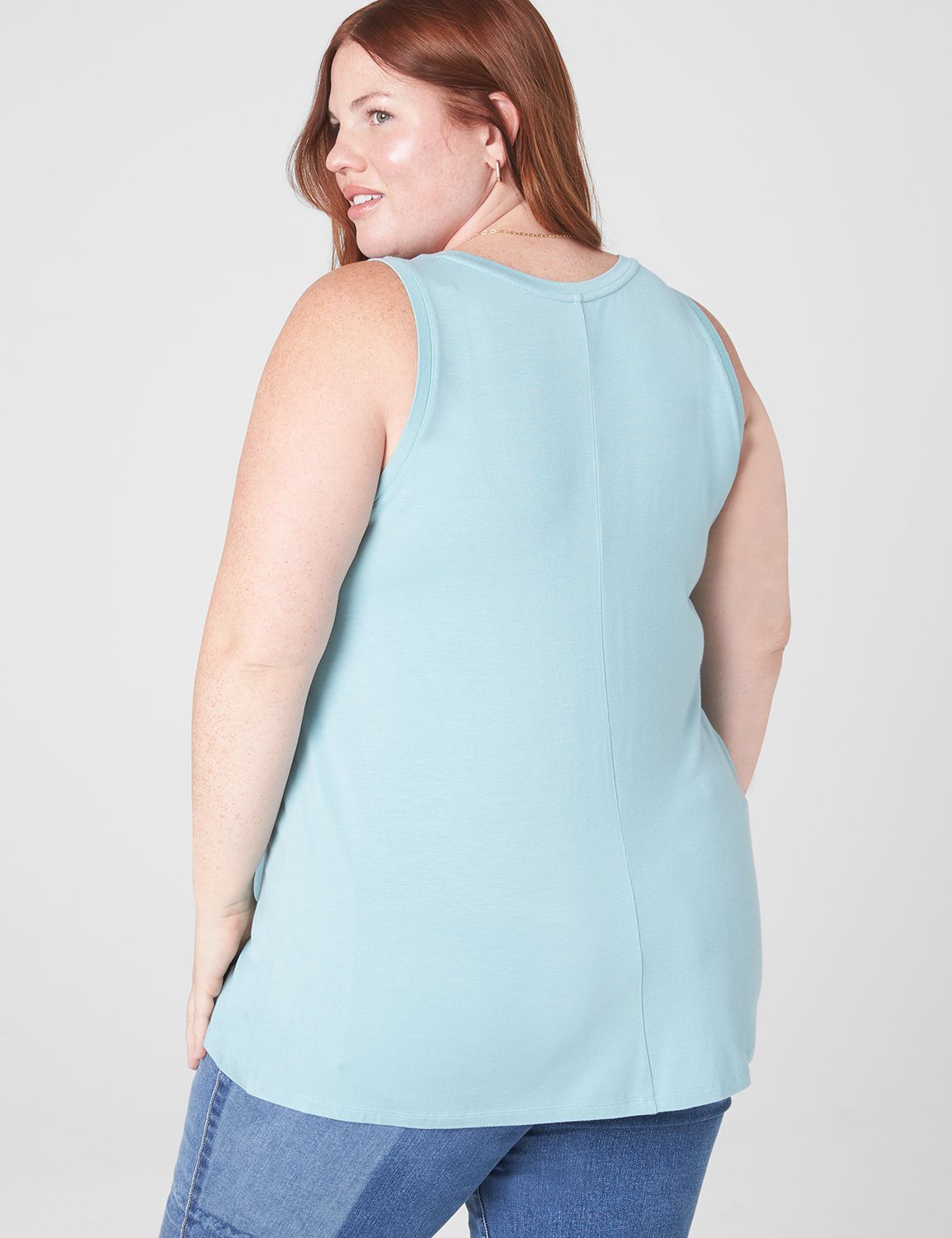 Sleeveless V Neck Swing Tank UPDATE | LaneBryant