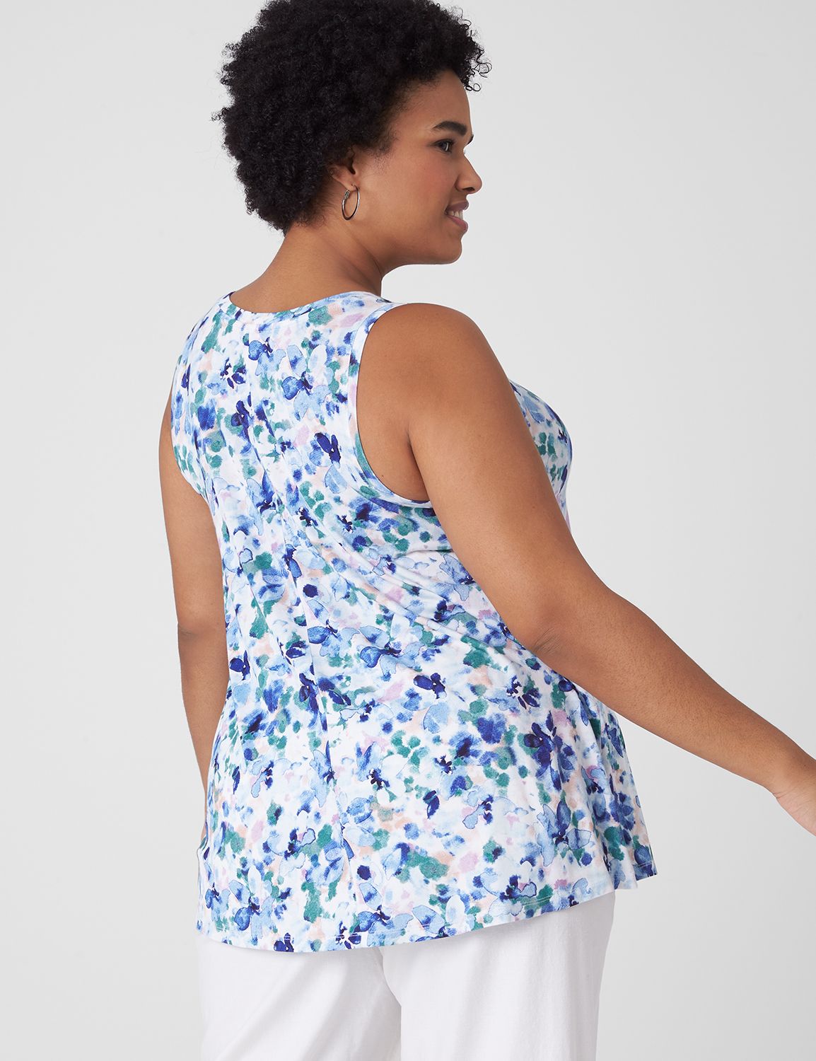 Sleeveless V Neck Swing Tank UPDATE | LaneBryant