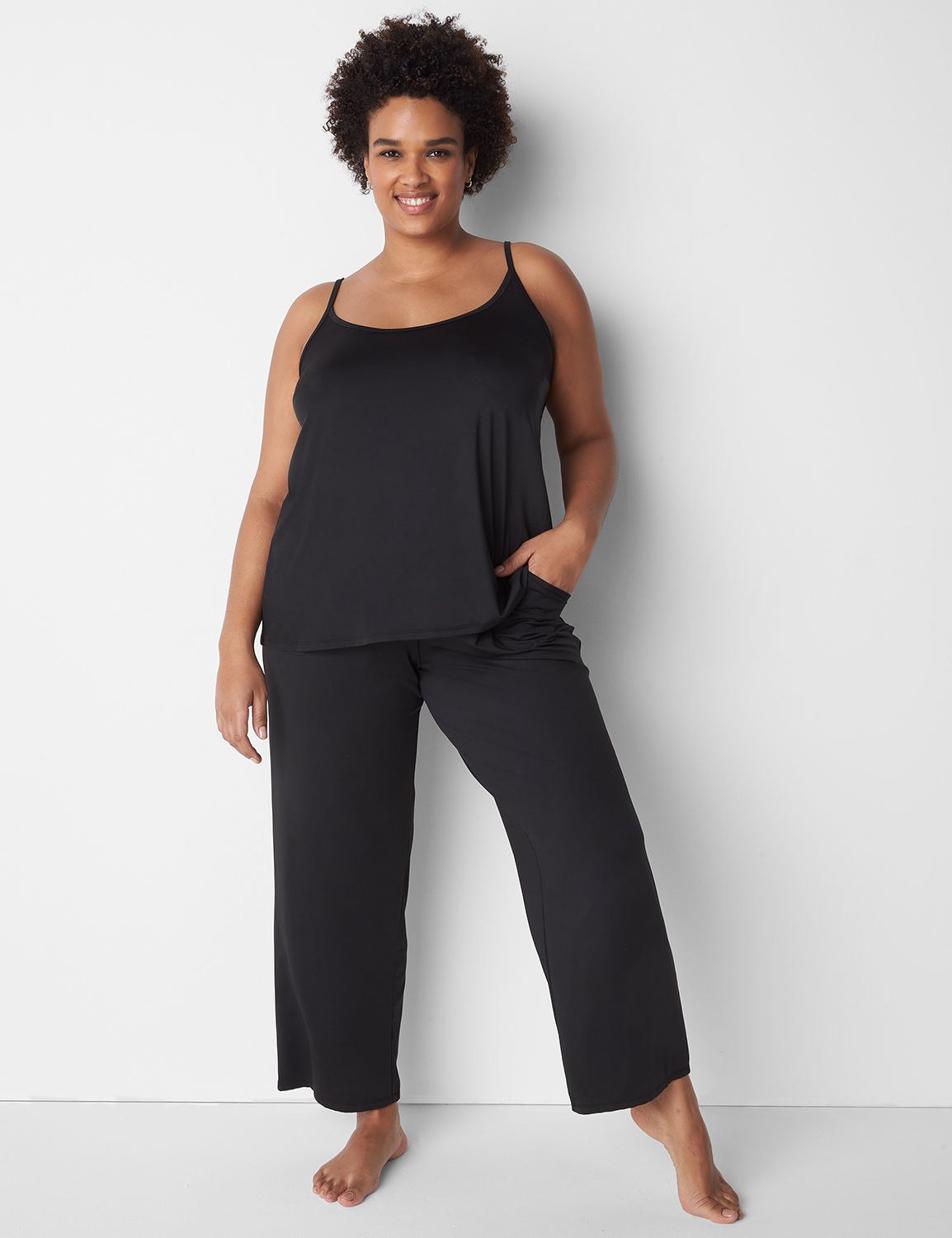 Micro Cami Block Pant PJ Set 113030 | LaneBryant