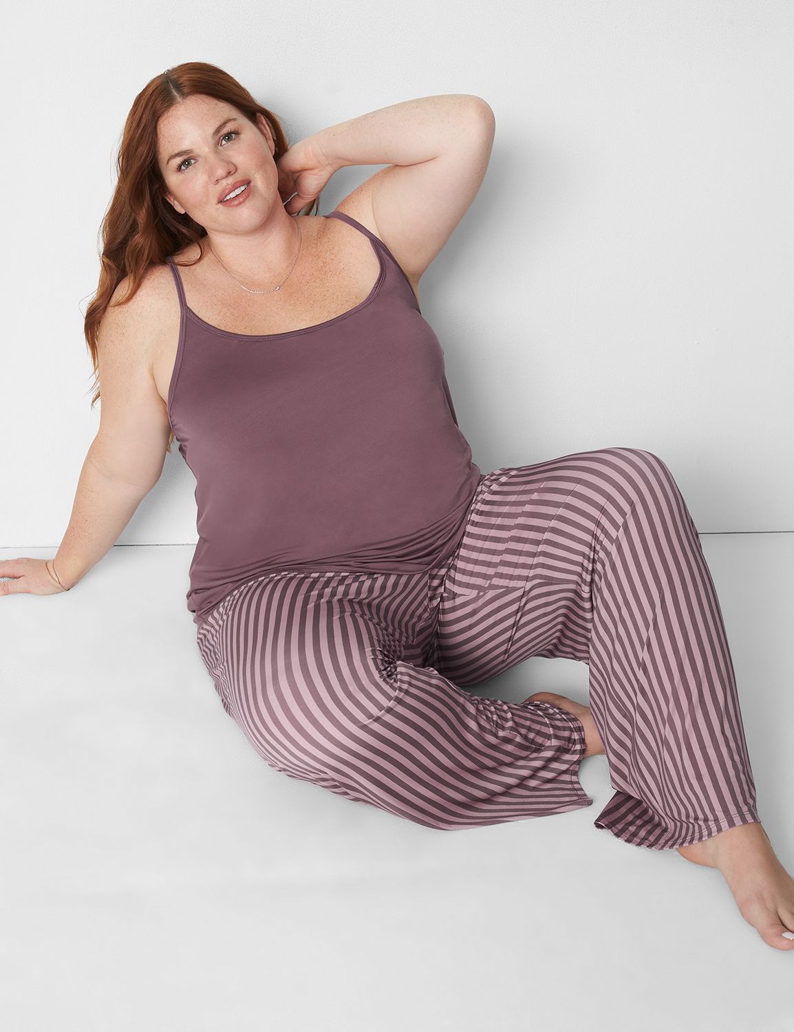 Micro Cami Block Pant PJ Set 113030 | LaneBryant