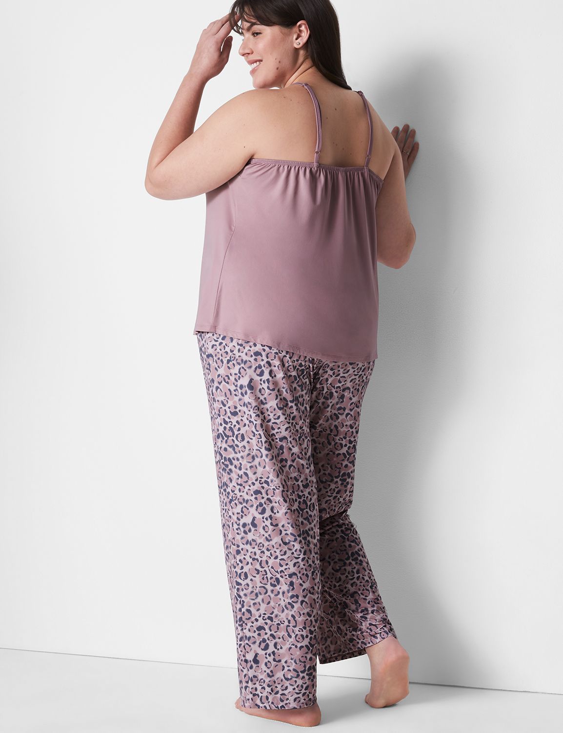 Micro Cami Block Pant PJ Set 113030 | LaneBryant