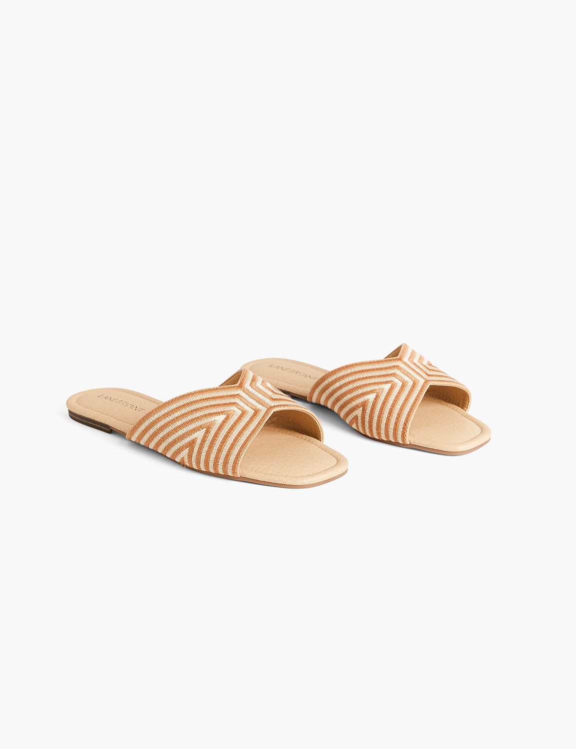 Stripe Textile Slide | LaneBryant