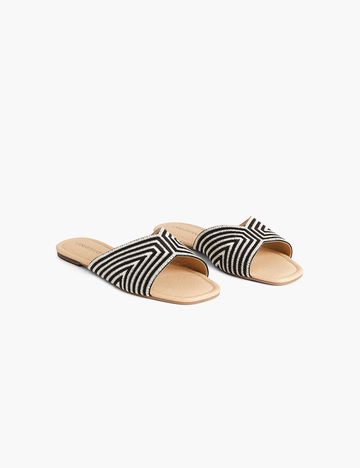 Stripe Textile Slide | LaneBryant
