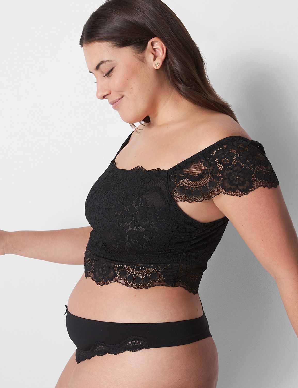 Lace Crop Top 1133259 Lanebryant