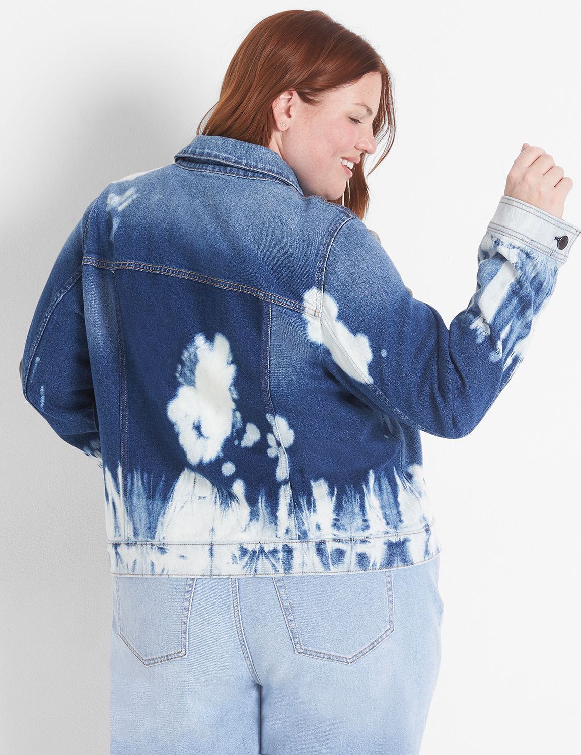 Denim Jacket - Laser Patchwork | LaneBryant