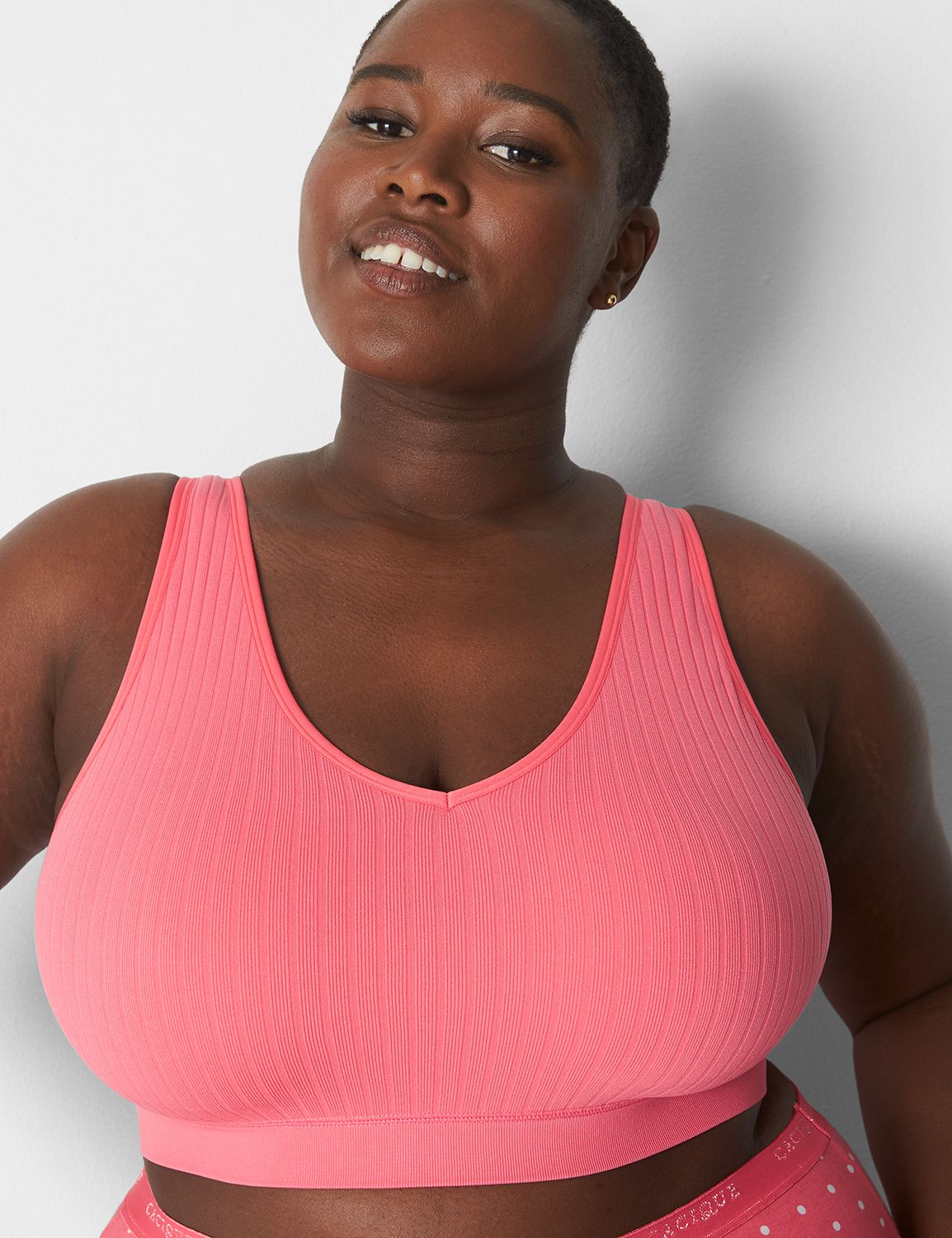 Seamless Keyhole Ribbed Bralette | LaneBryant