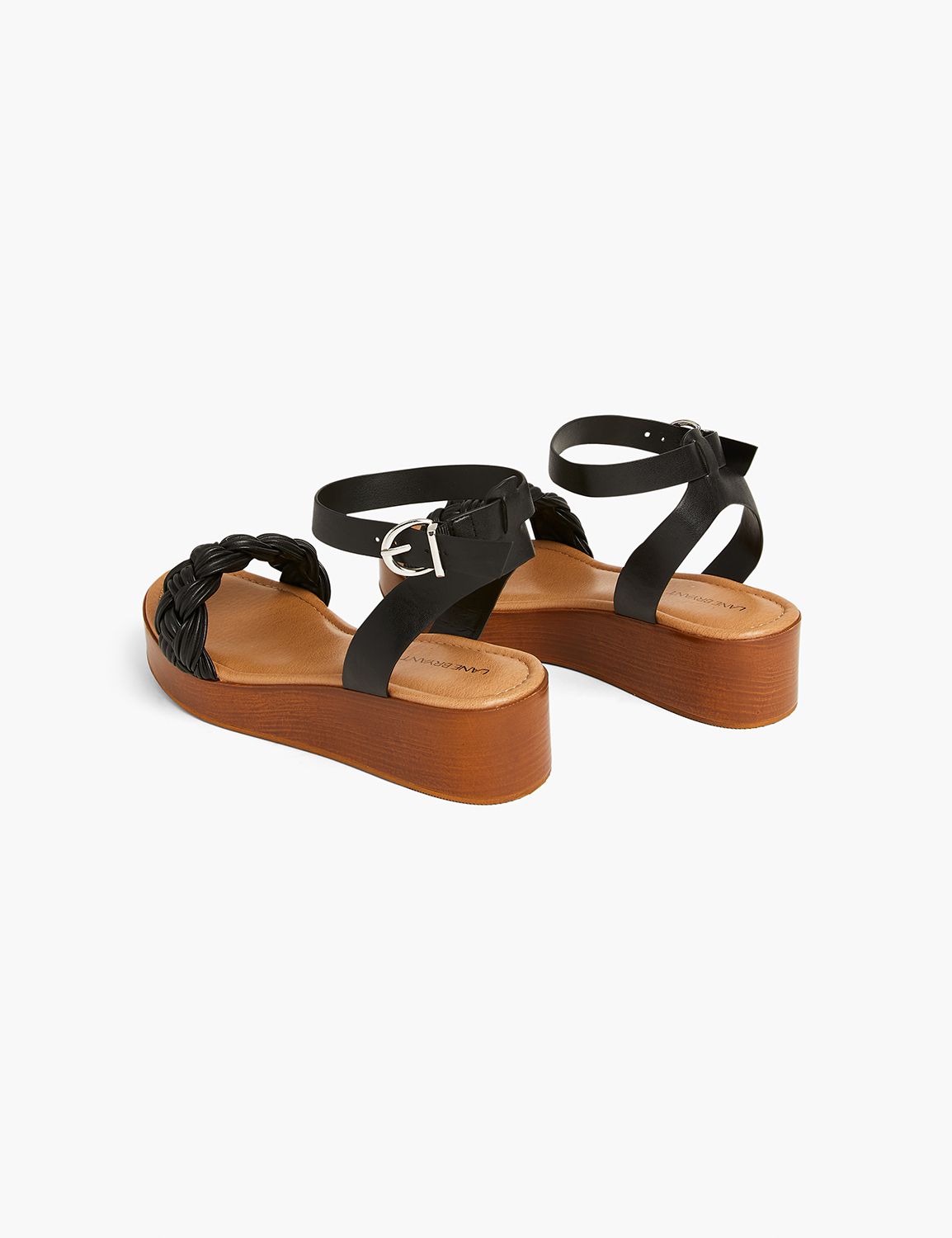 BRAIDED WOOD BOTTOM WEDGE | LaneBryant