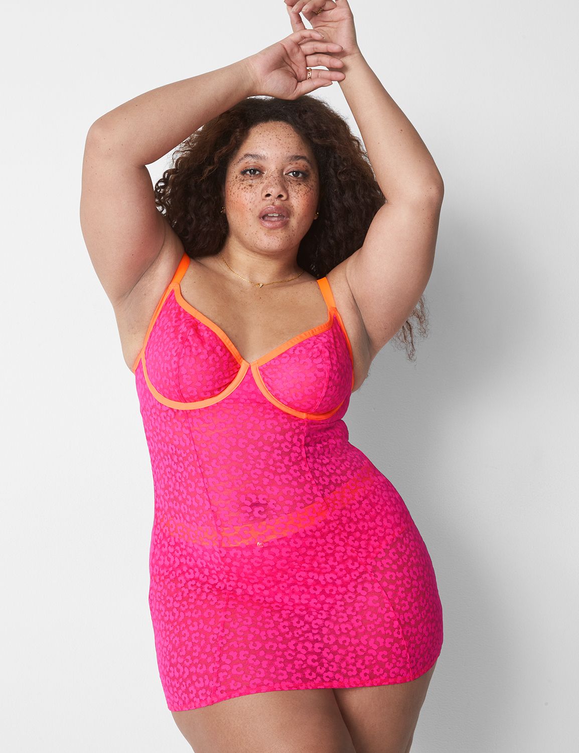 Animal Lace Underwire Slip | LaneBryant