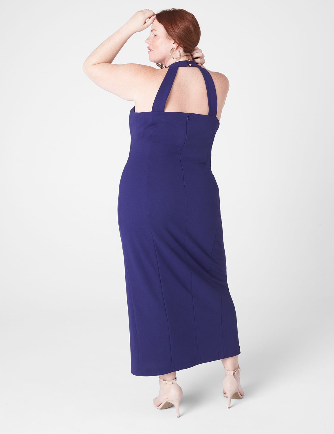 Sleeveless Halter Front Keyhole Max | LaneBryant