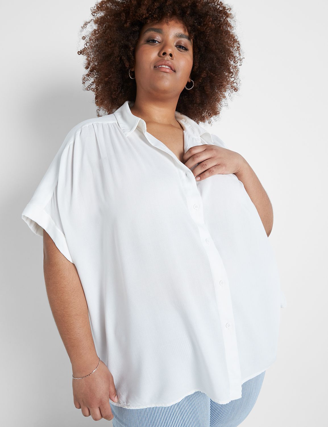 Relaxed Short Sleeve Button Down 11