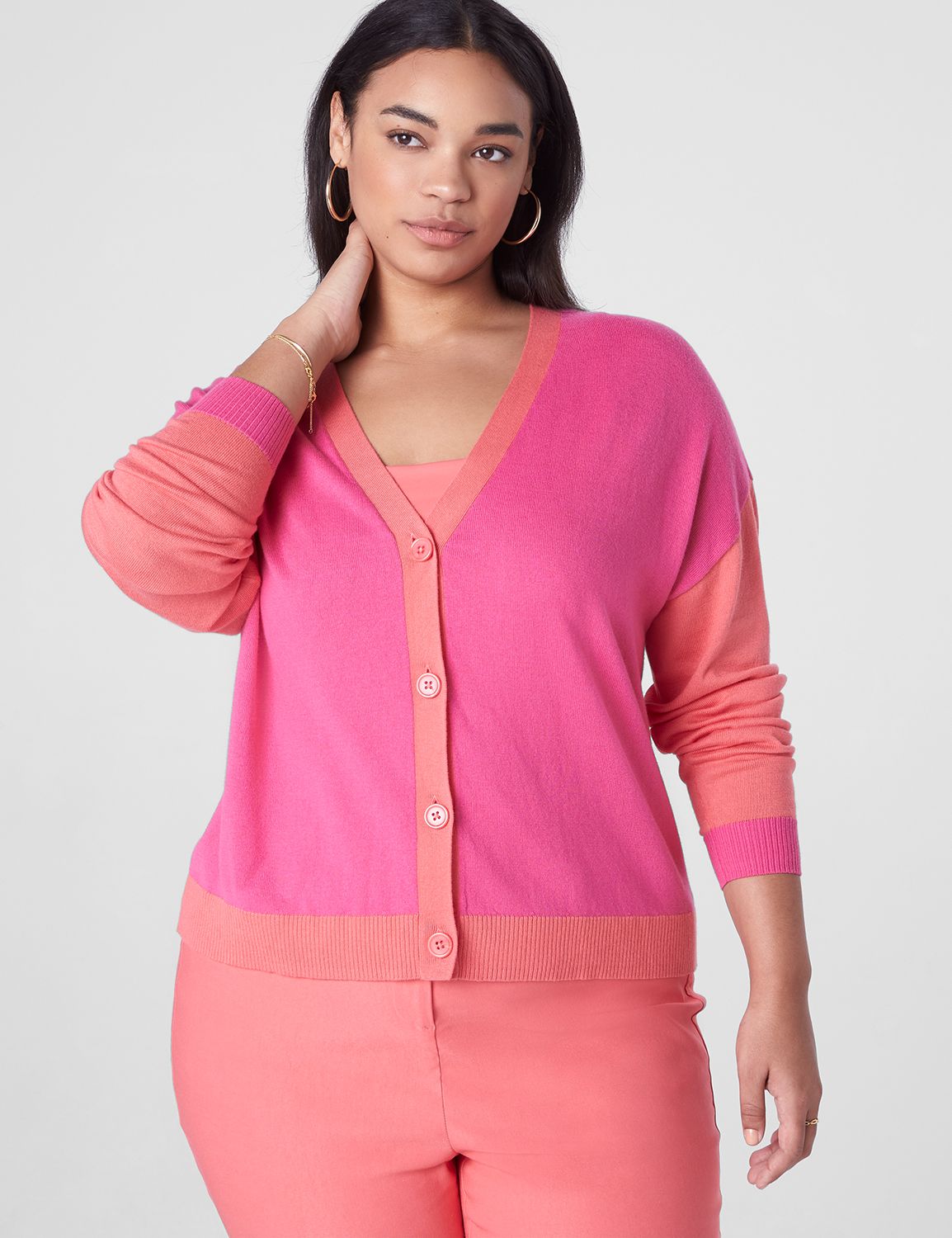Classic Crop Button-Front Cardigan