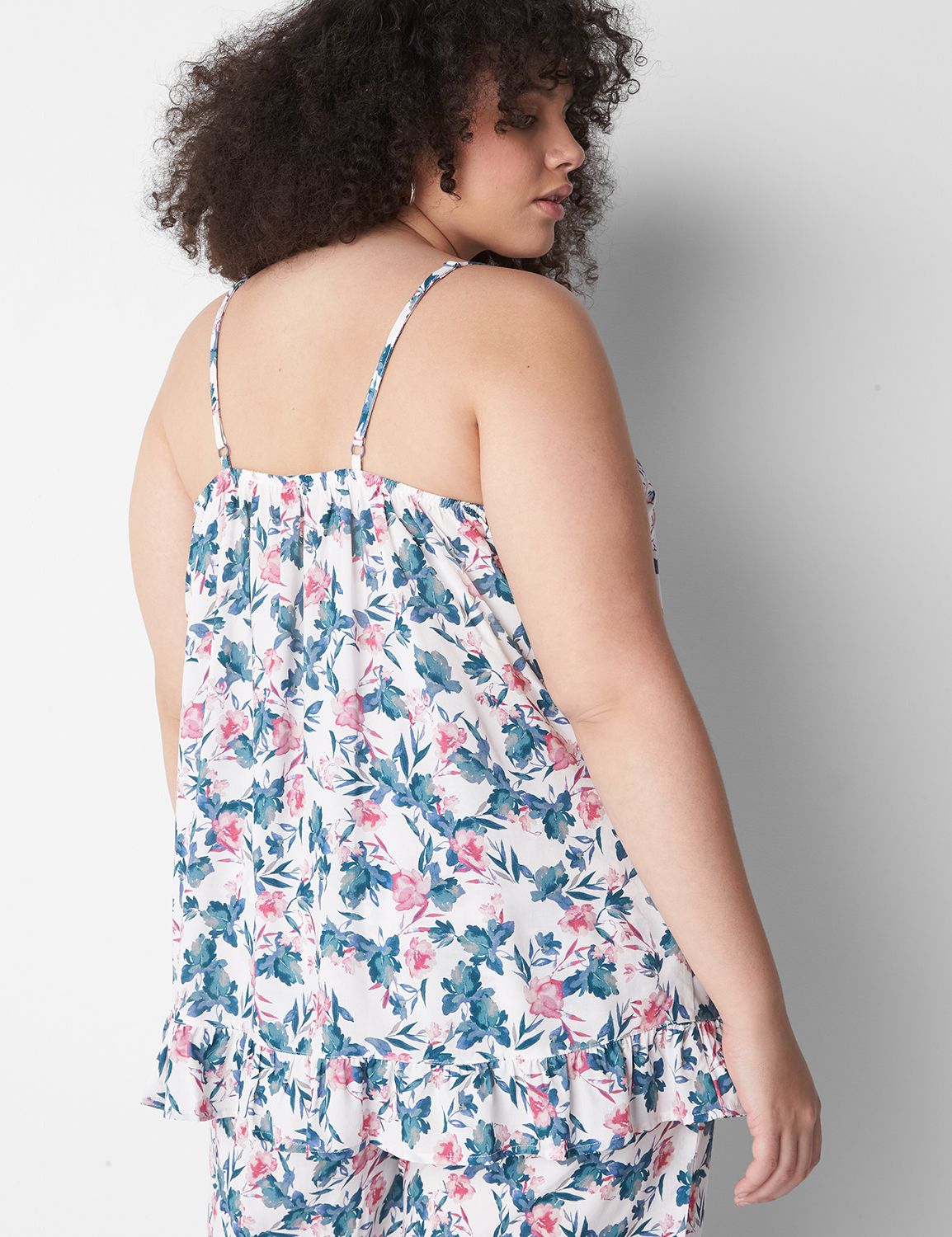 Woven Ruffle Cami 1135004 S | LaneBryant