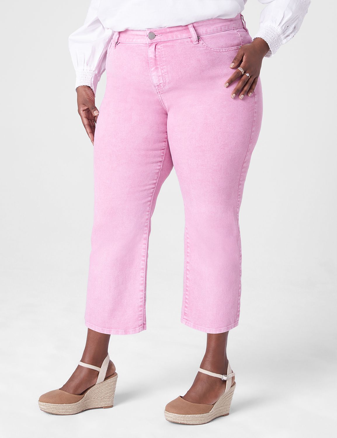 MID RISE STRAIGHT CROP - COLOR 1134 | LaneBryant