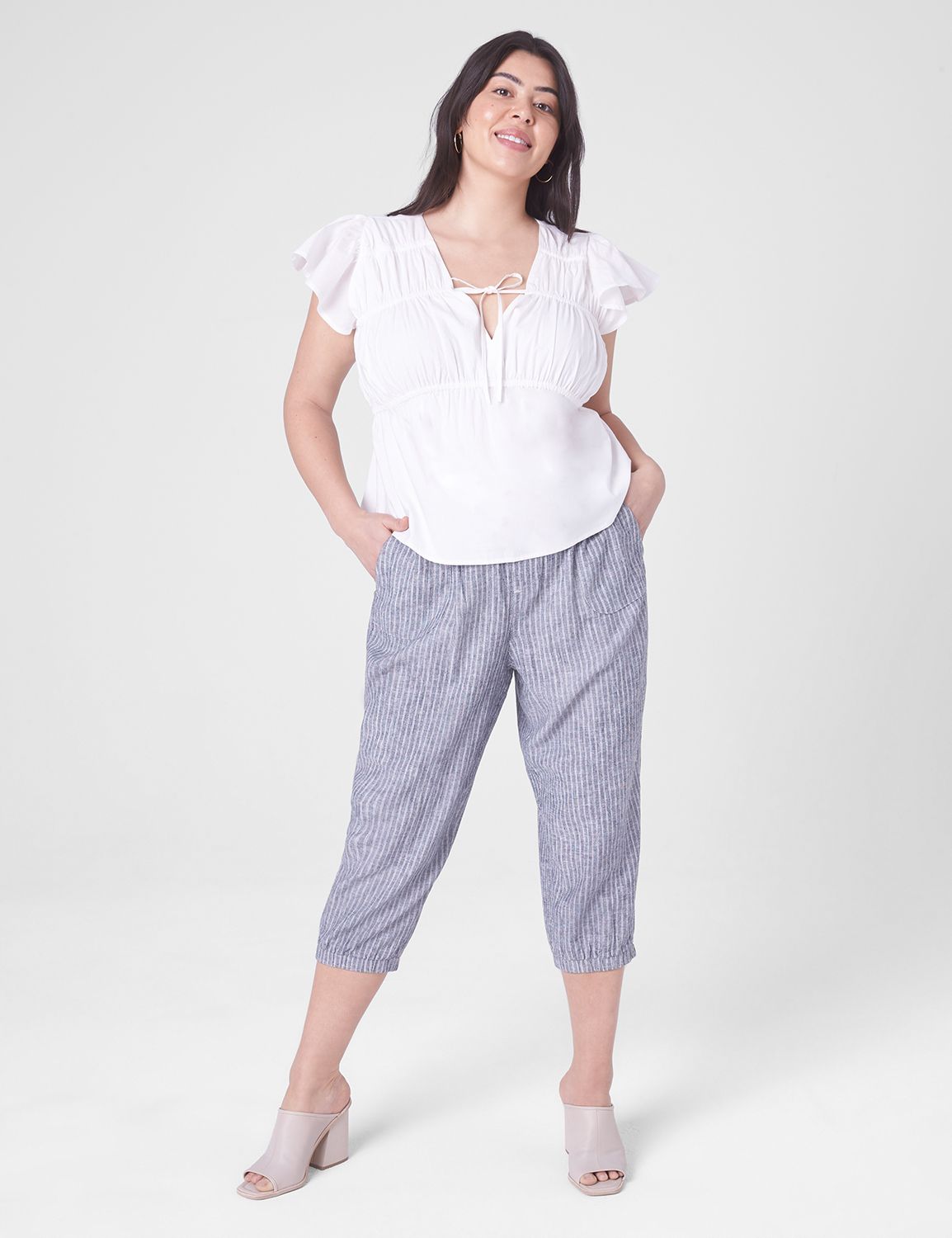 Casual Pullon Crop w/ Soft Elastic | LaneBryant