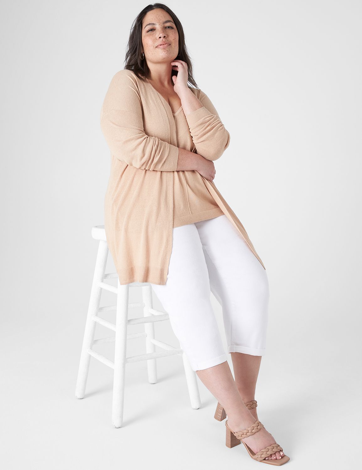 Classic Long Sleeve Open Front Card | LaneBryant