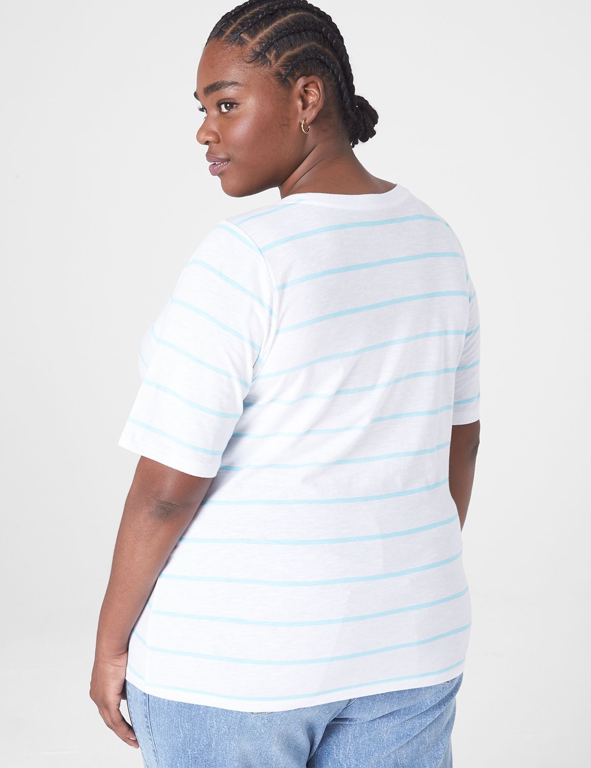Classic Perfect Sleeve Vneck Tee Si | LaneBryant