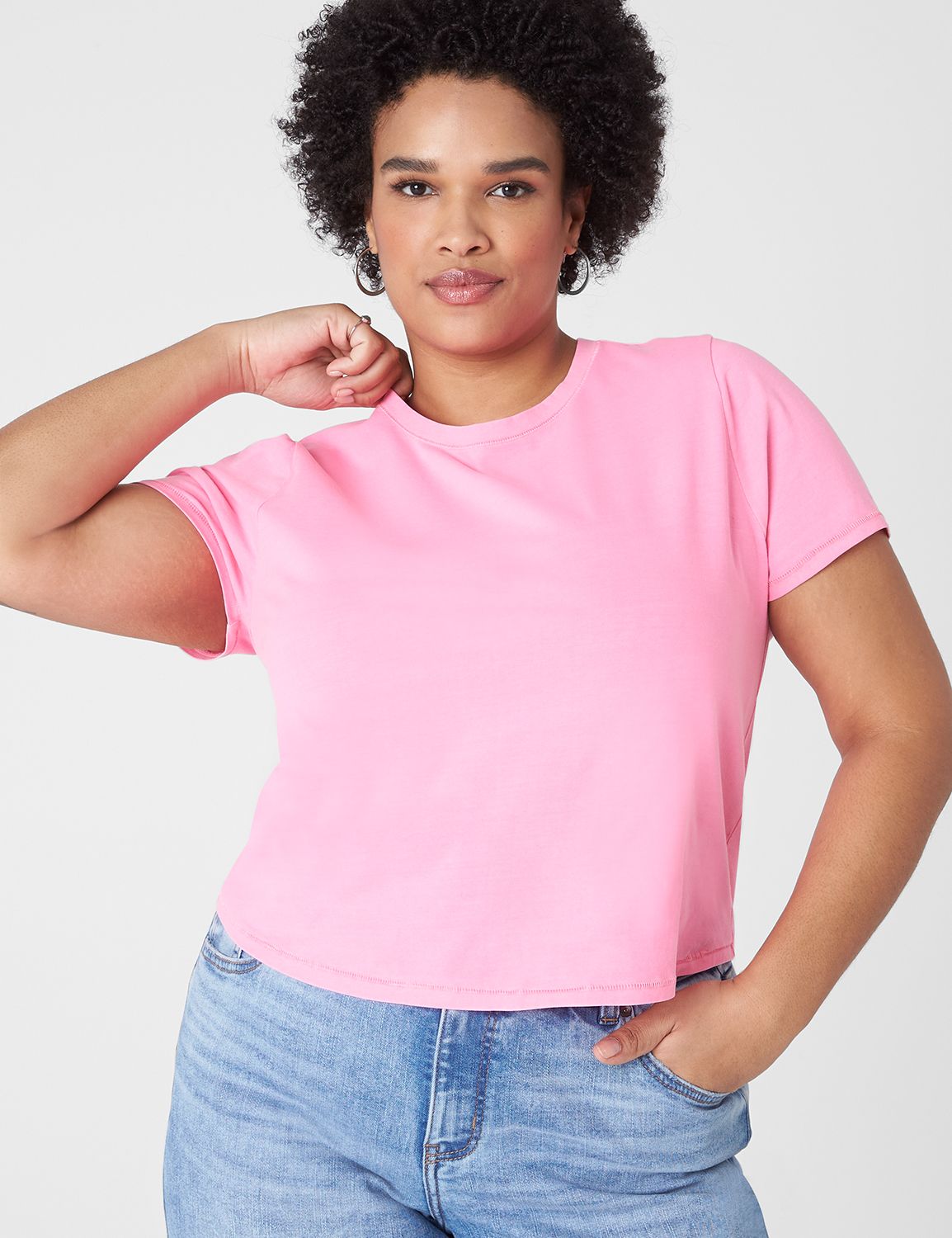 Fitted Washed Tee 1132395 | LaneBryant