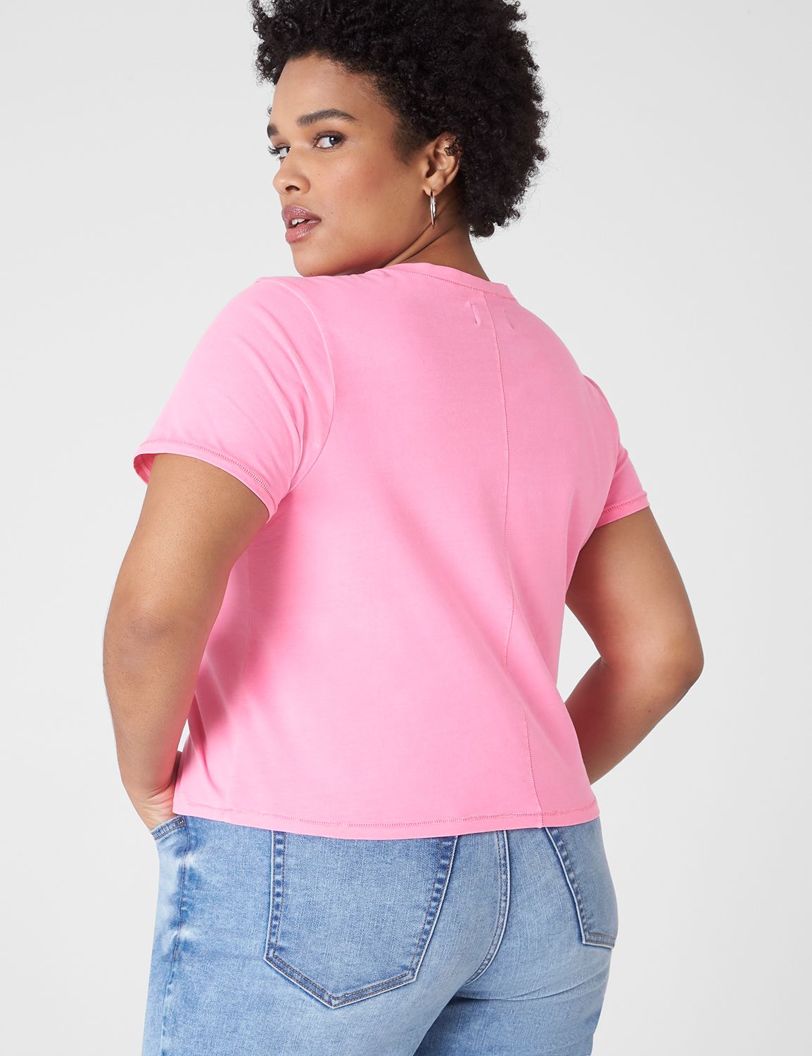 Fitted Washed Tee 1132395 | LaneBryant