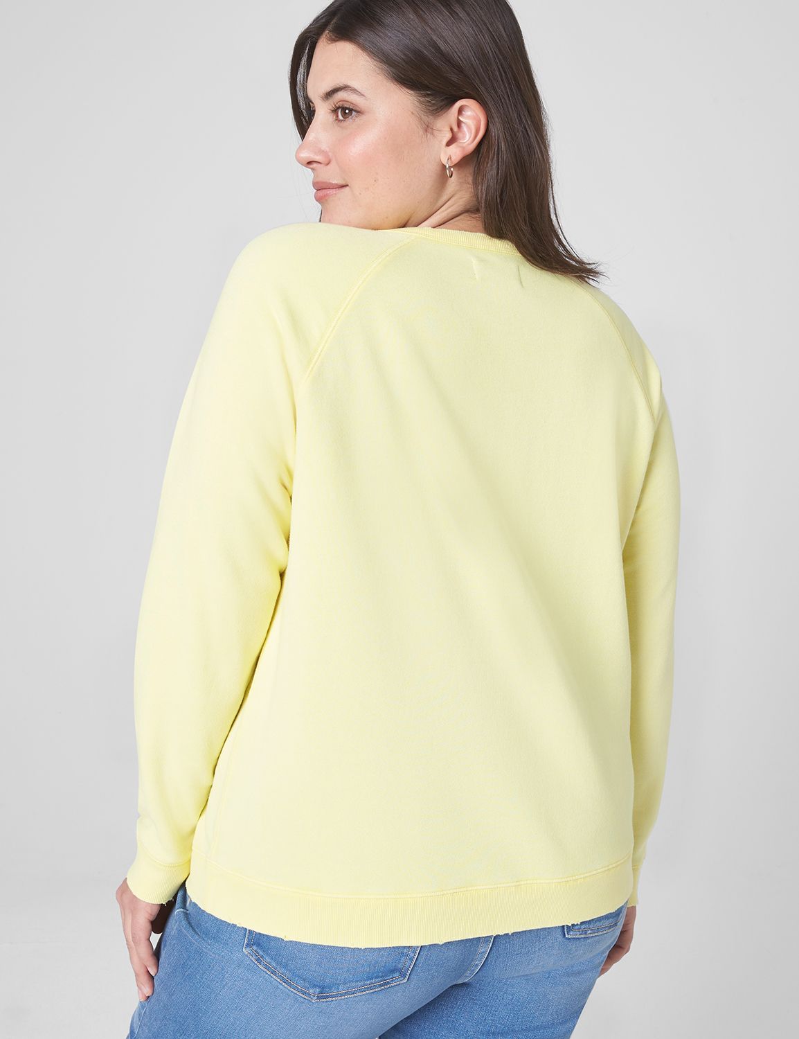 Classic Raglan Long Sleeve Wide Cre | LaneBryant